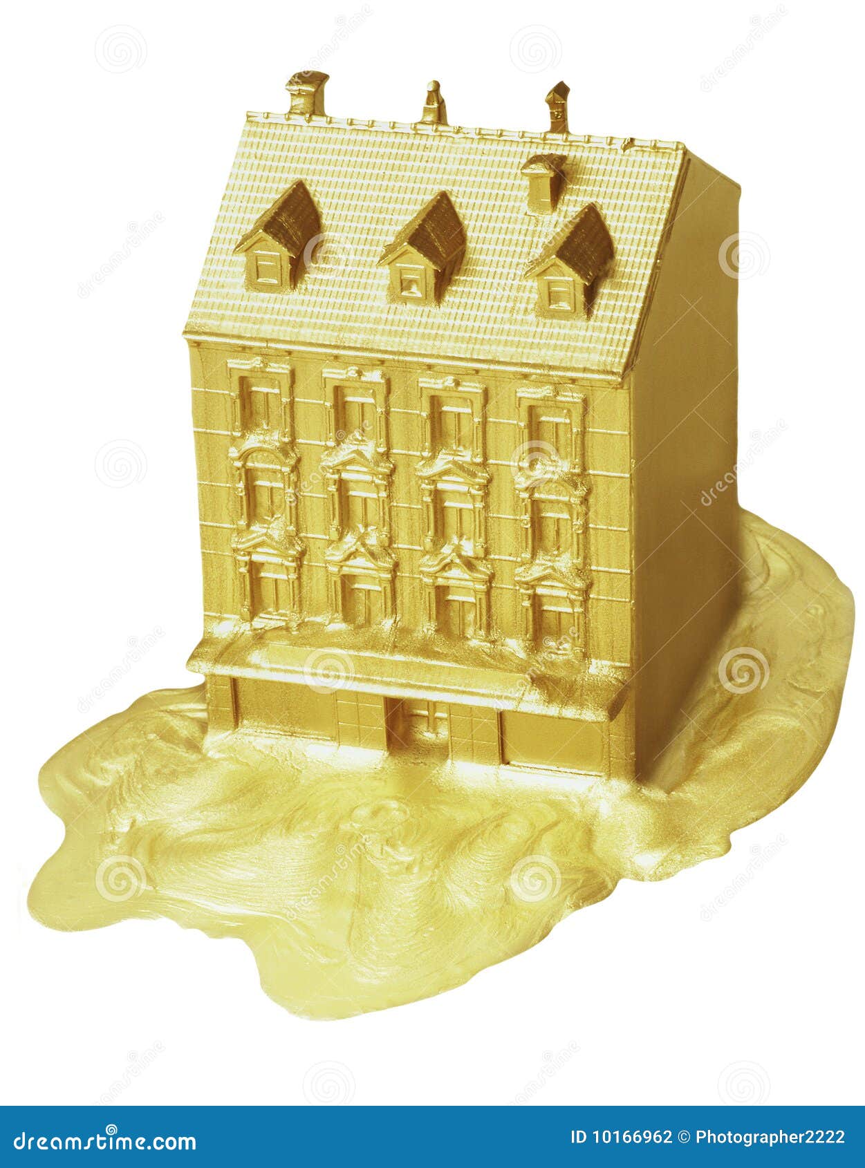 Golden house stock photo. Image of home, house, mortgage - 10166962