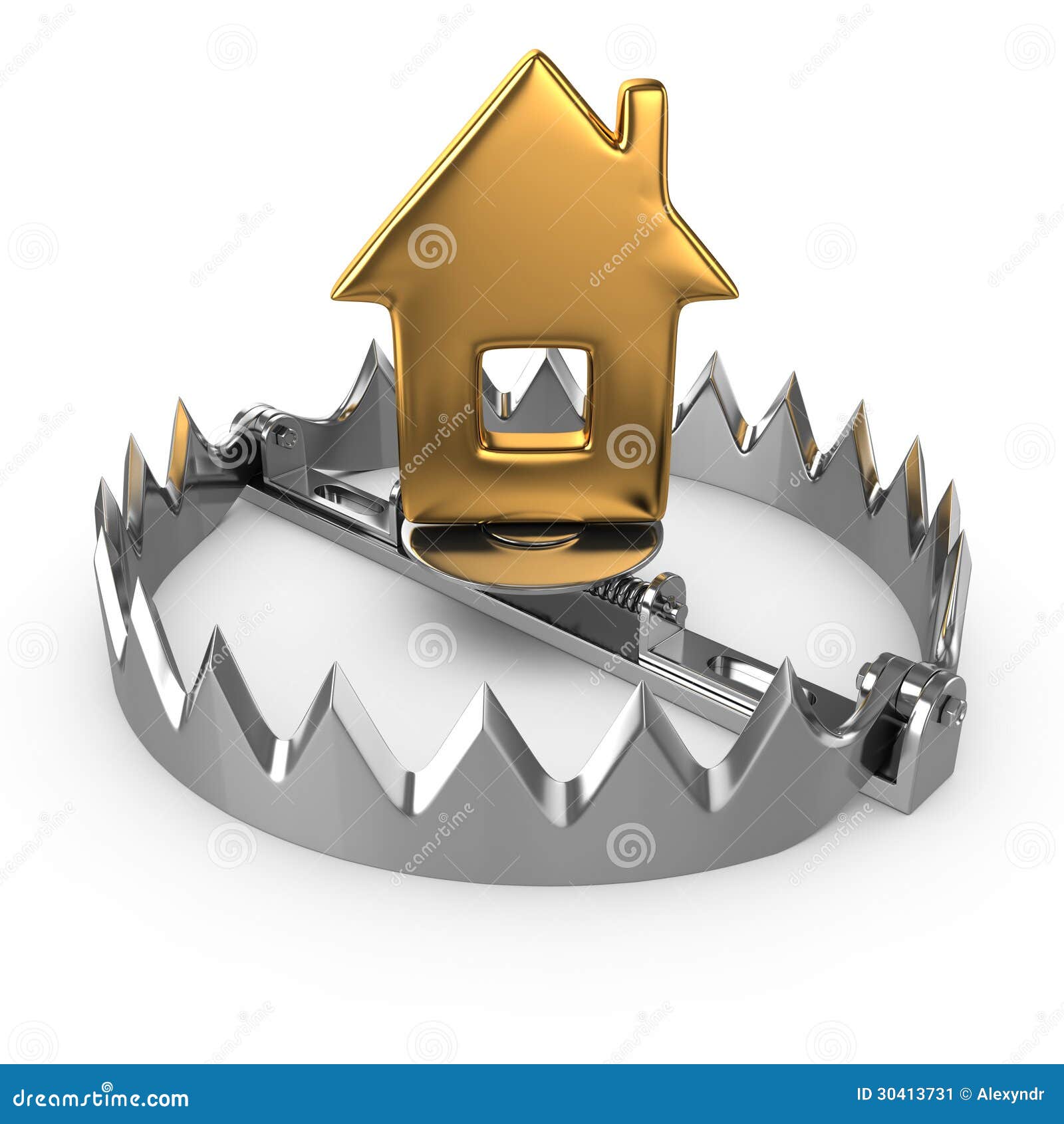 Key With Trinket On Trap Royalty-Free Stock Photography | CartoonDealer ...