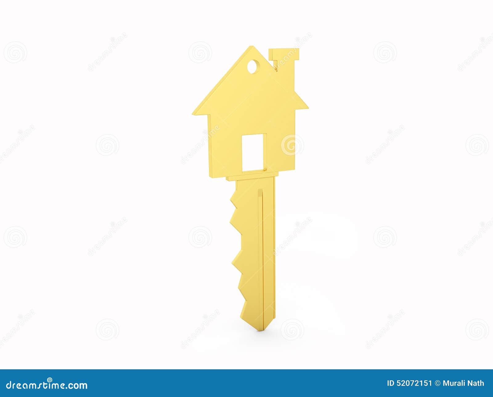 Golden House key stock illustration. Illustration of object - 52072151
