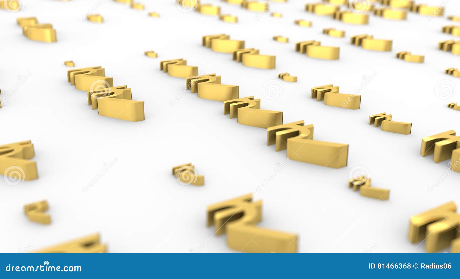 Golden Indian Rupee Symbols Stock Illustration - Illustration of ...