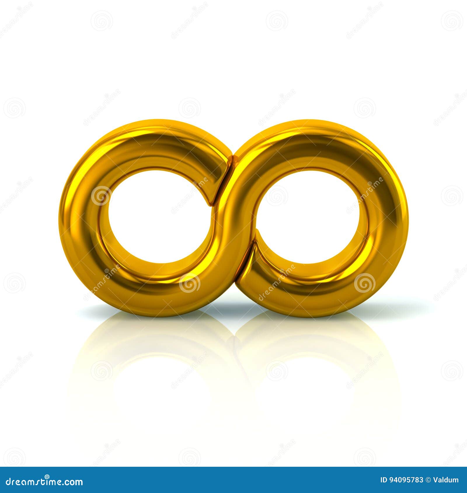 Golden Infinity Symbol Vector Illustration | CartoonDealer.com #85542554