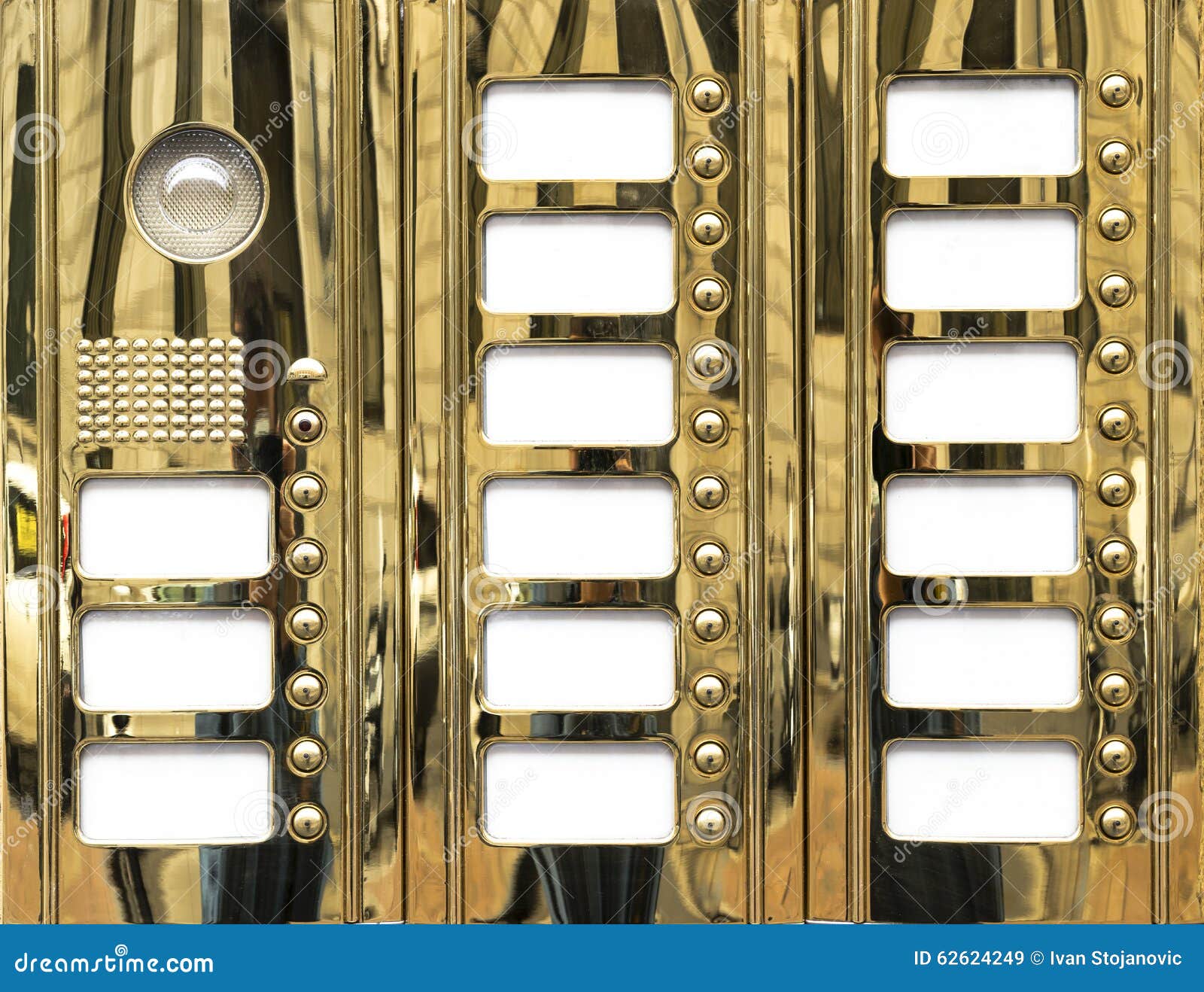 Golden intercom table stock image. Image of golden, empty - 62624249