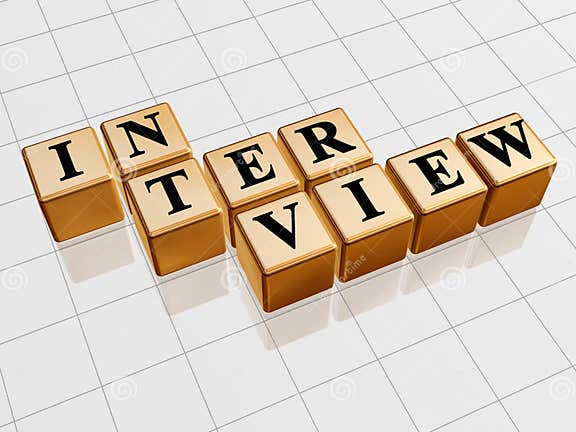 Golden interview stock illustration. Illustration of boss - 4334073