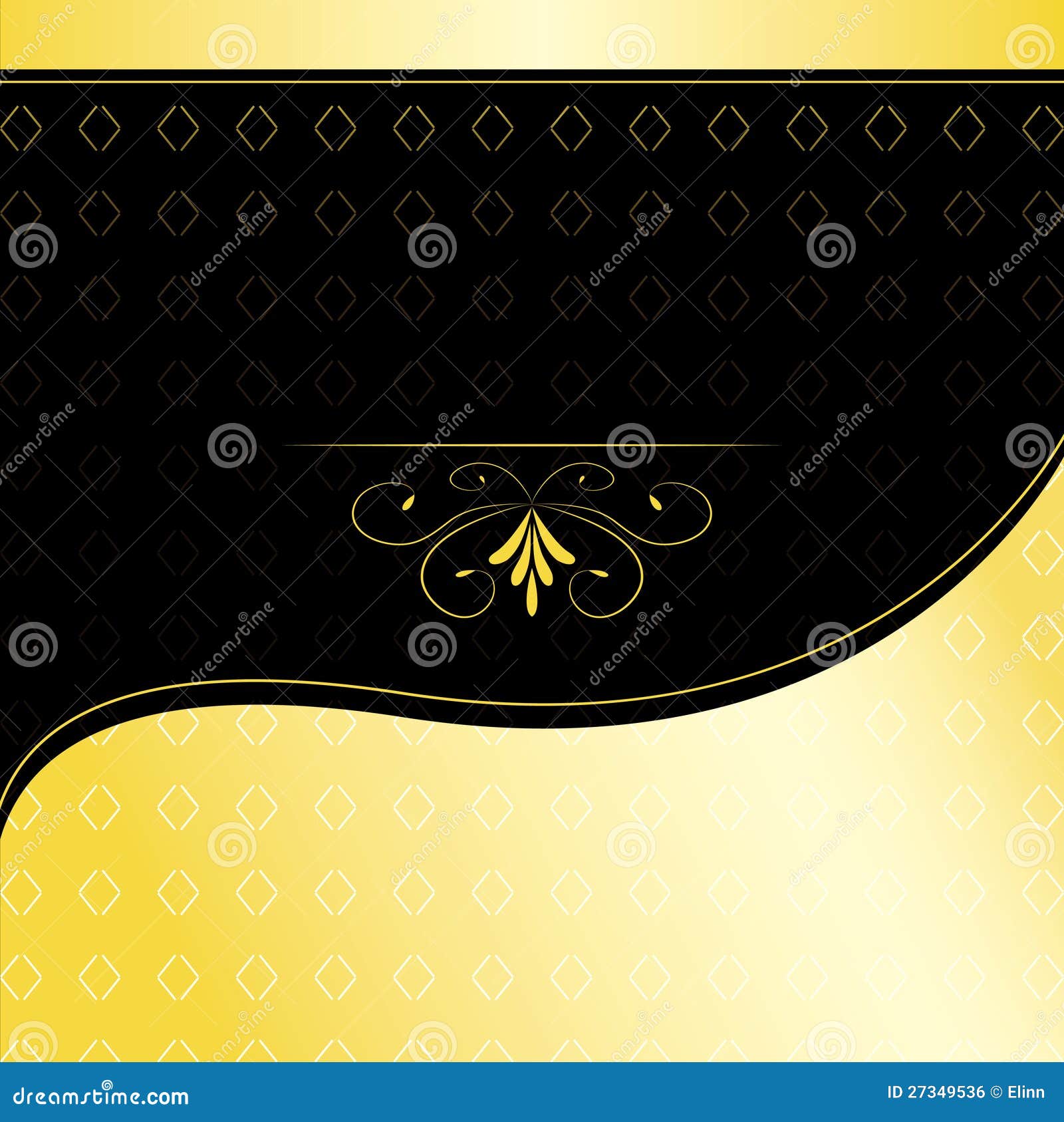 Golden Invitation stock vector. Illustration of royal - 27349536