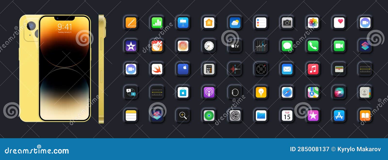 Golden Iphone 15. Apple Mockup. Apple Interface. Apple Apps. Apple Logo ...