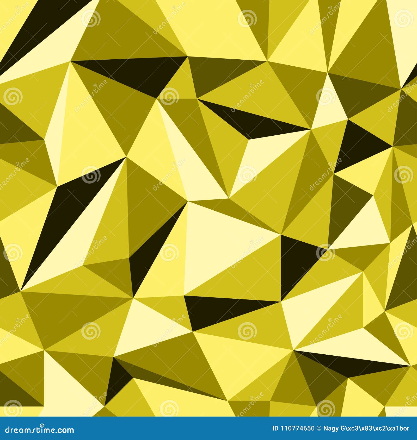 GOLDEN IRREGULAR TRIANGLE SHAPE TEXTURE. MODERN GEOMETRIC SEAMLESS ...