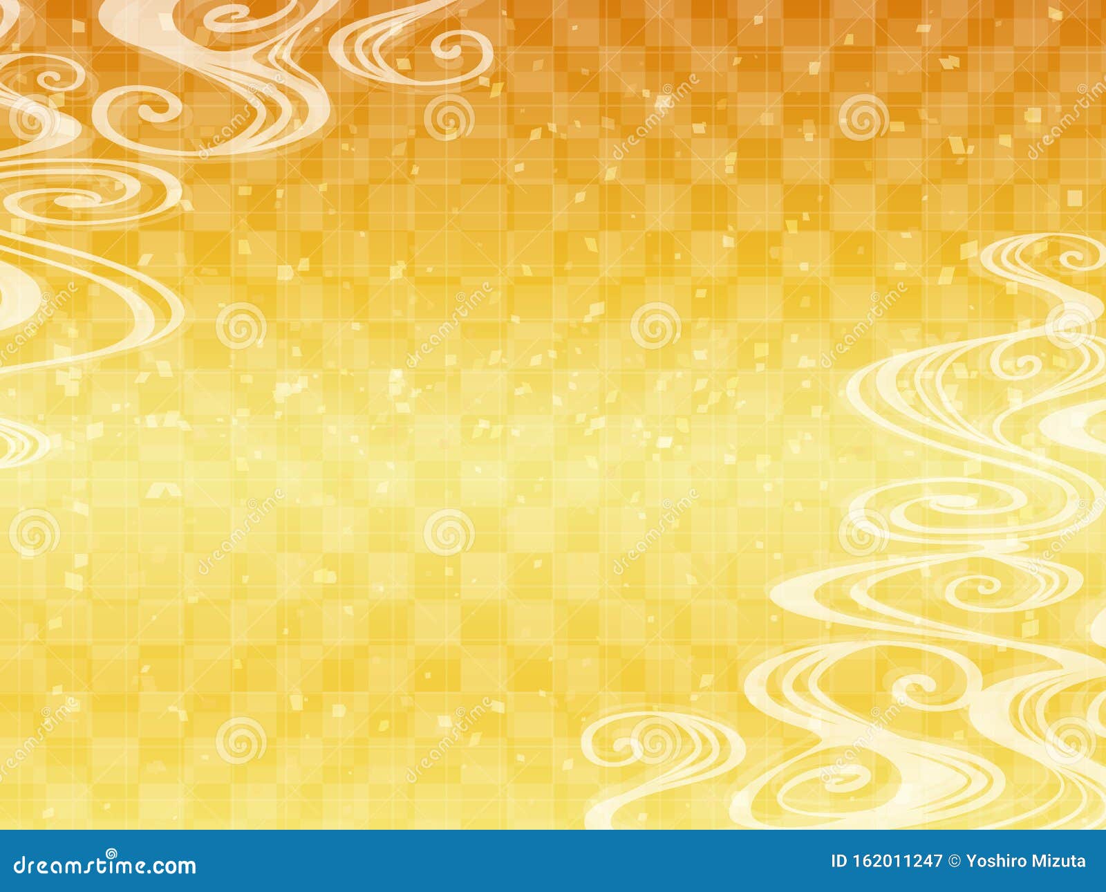 Golden Japanese Pattern Background Image Stock Vector - Illustration of ...