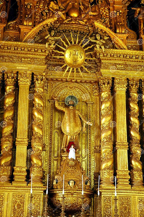 Golden Jesus. stock photo. Image of religion, church, christianity ...