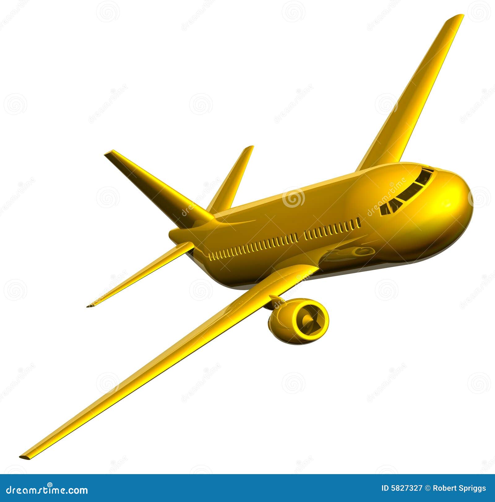 Golden Boeing 757 Aircraft Royalty-Free Stock Photography ...