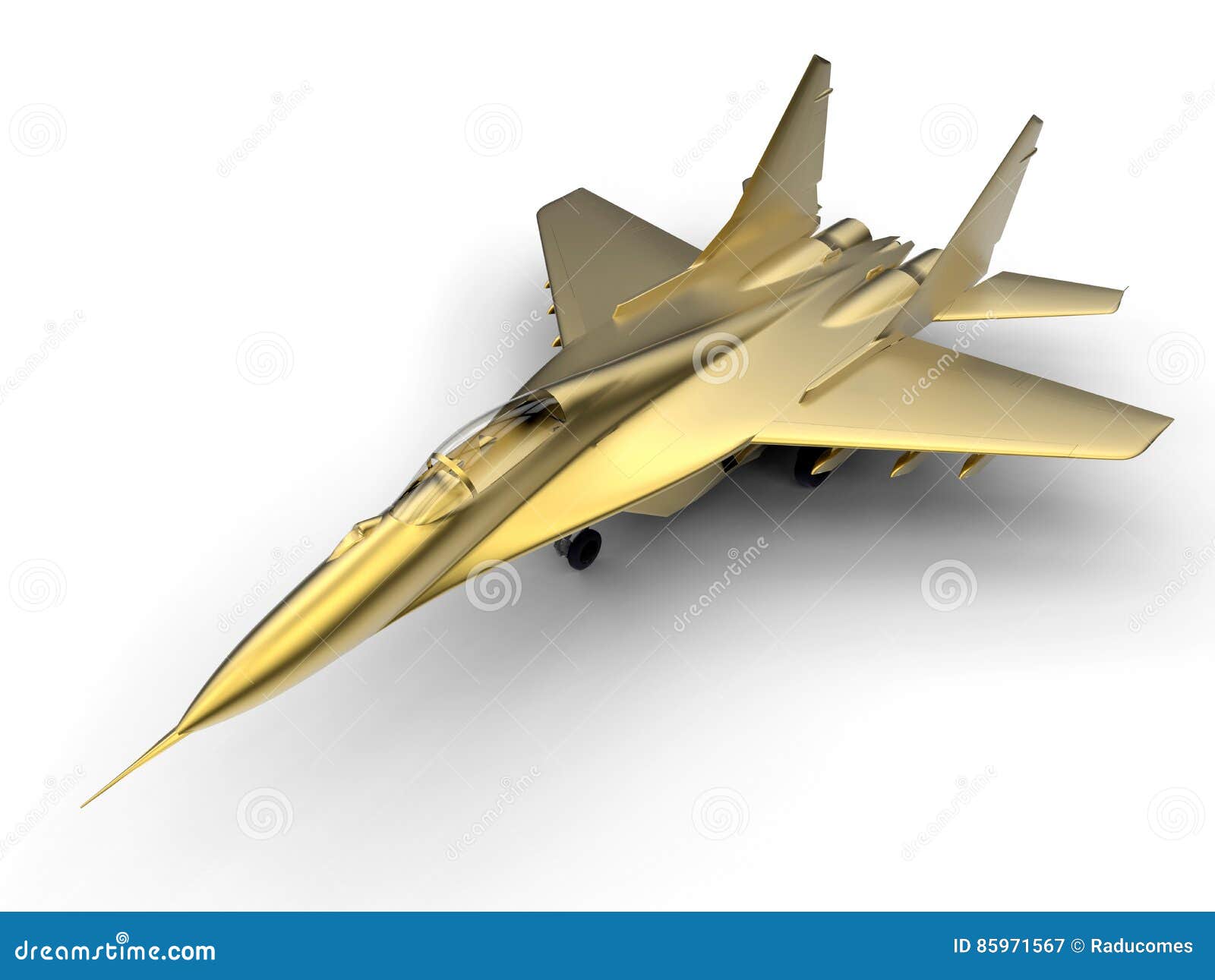 Golden jet fighter stock illustration. Illustration of aviation - 85971567