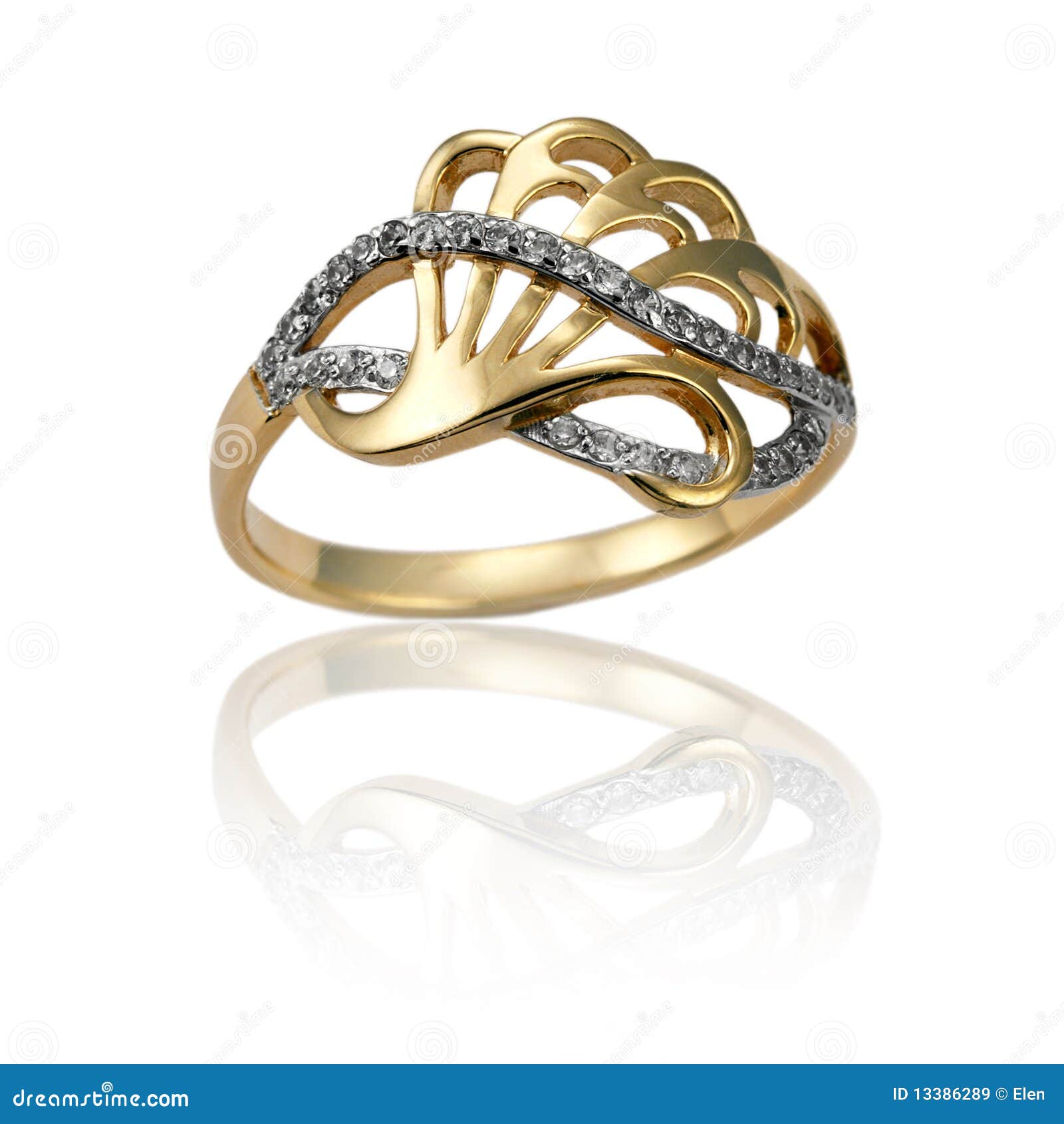 Golden jewelry ring stock image. Image of rings, decor - 13386289
