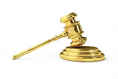 Golden justice gavel stock illustration. Illustration of arbitrate ...