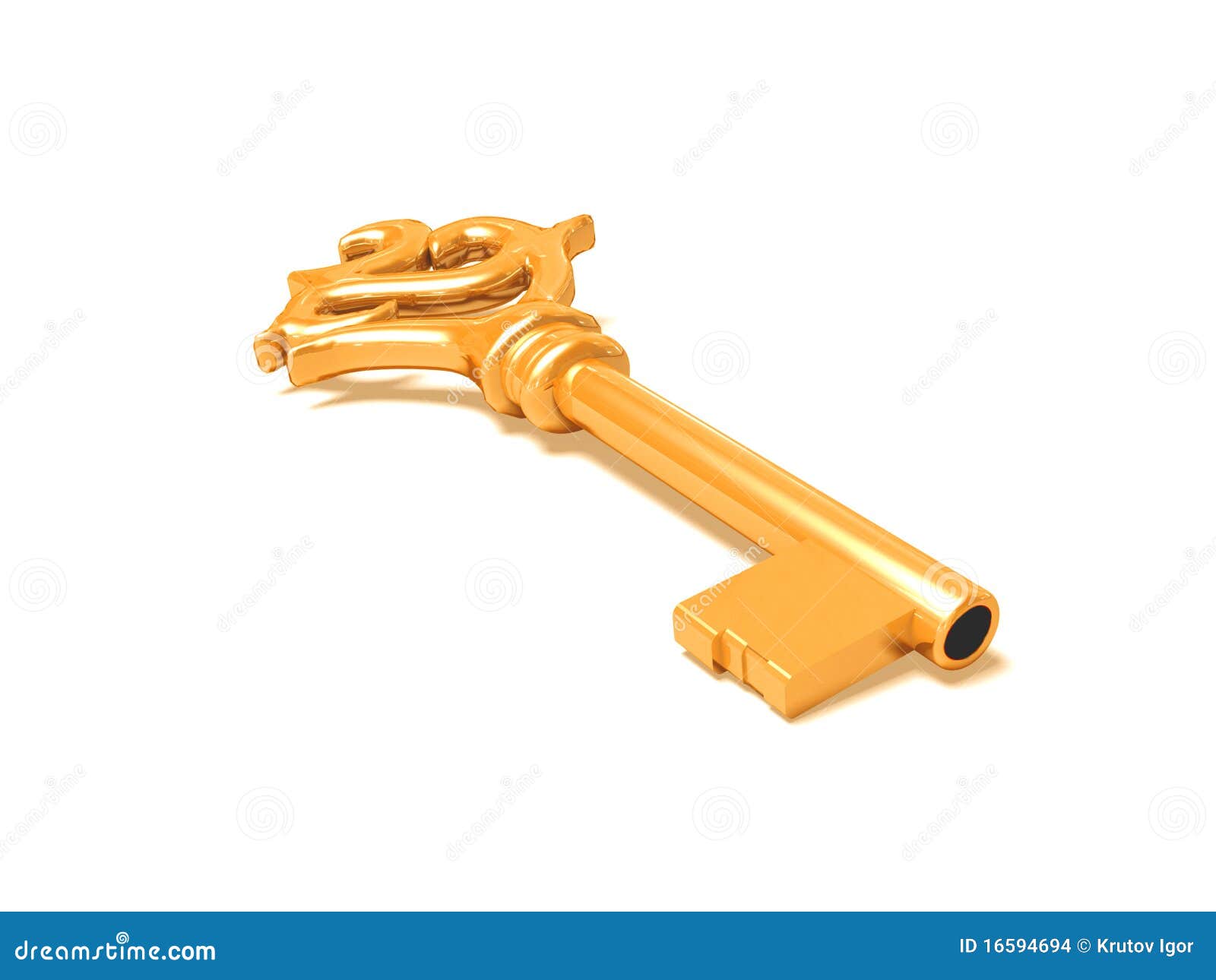 Golden key. stock illustration. Illustration of access - 16594694