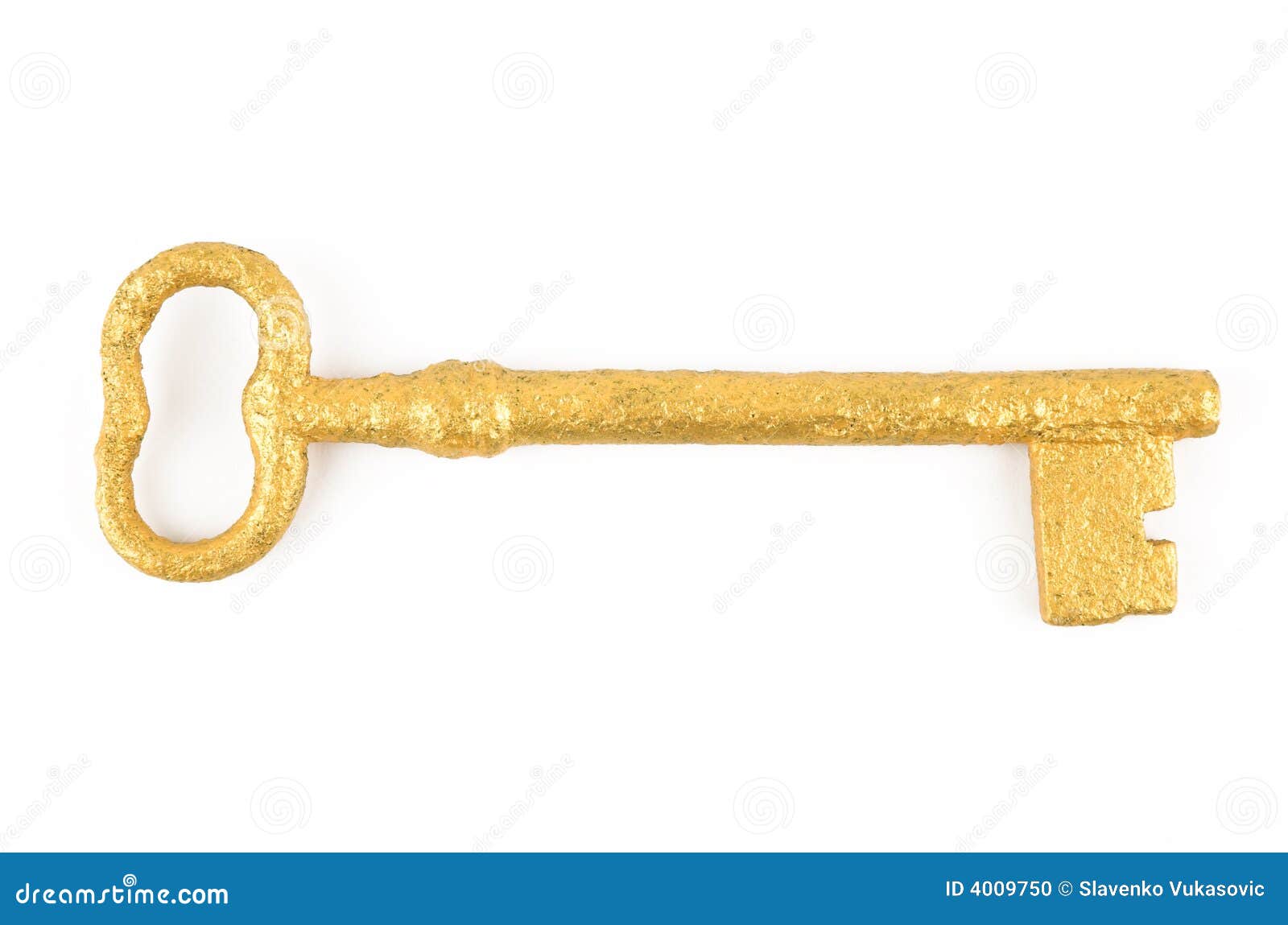 Golden key stock photo. Image of solution, single, door - 4009750