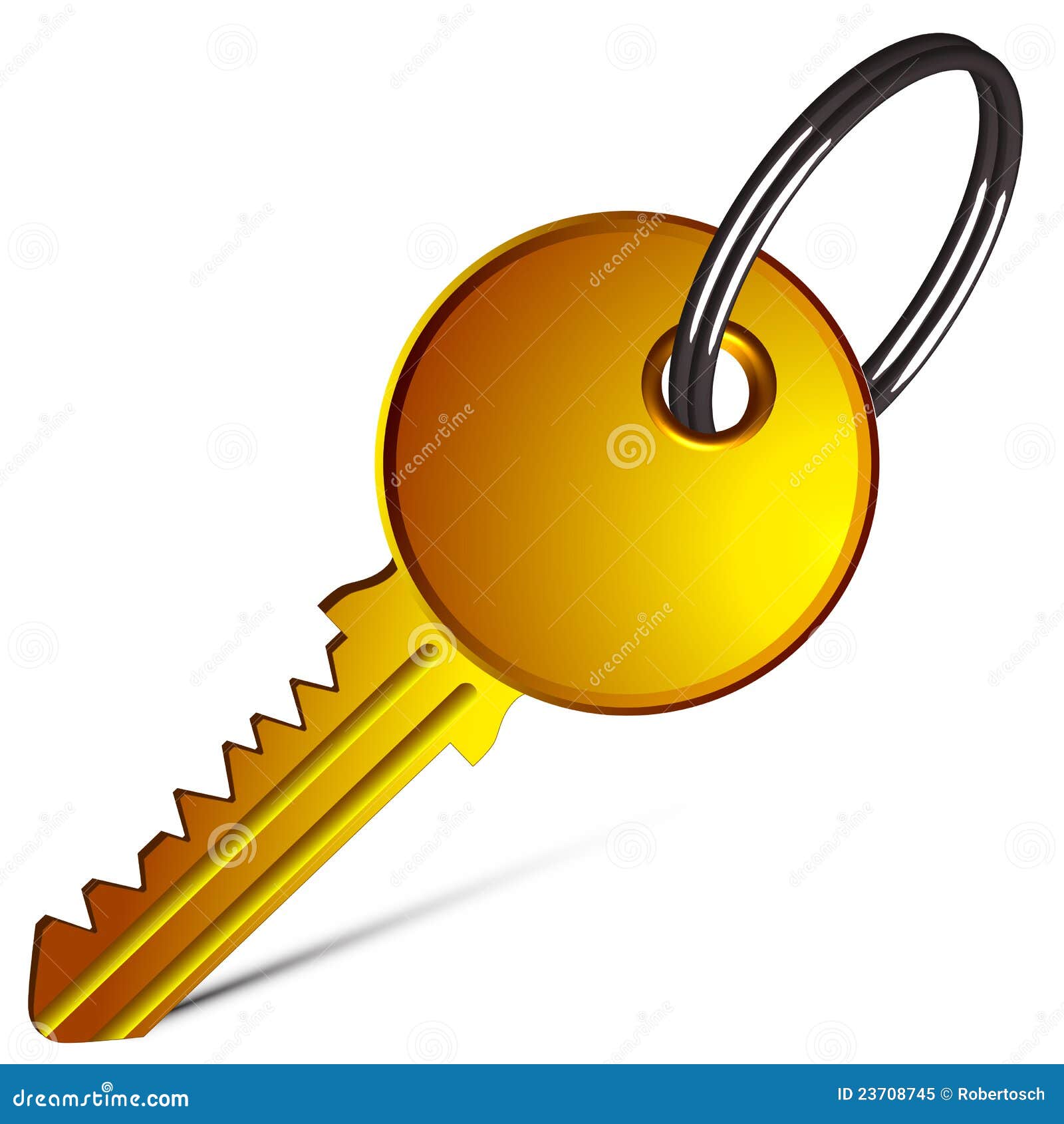 Golden Yale Key With Dollar Sign Stock Photo | CartoonDealer.com #30212922