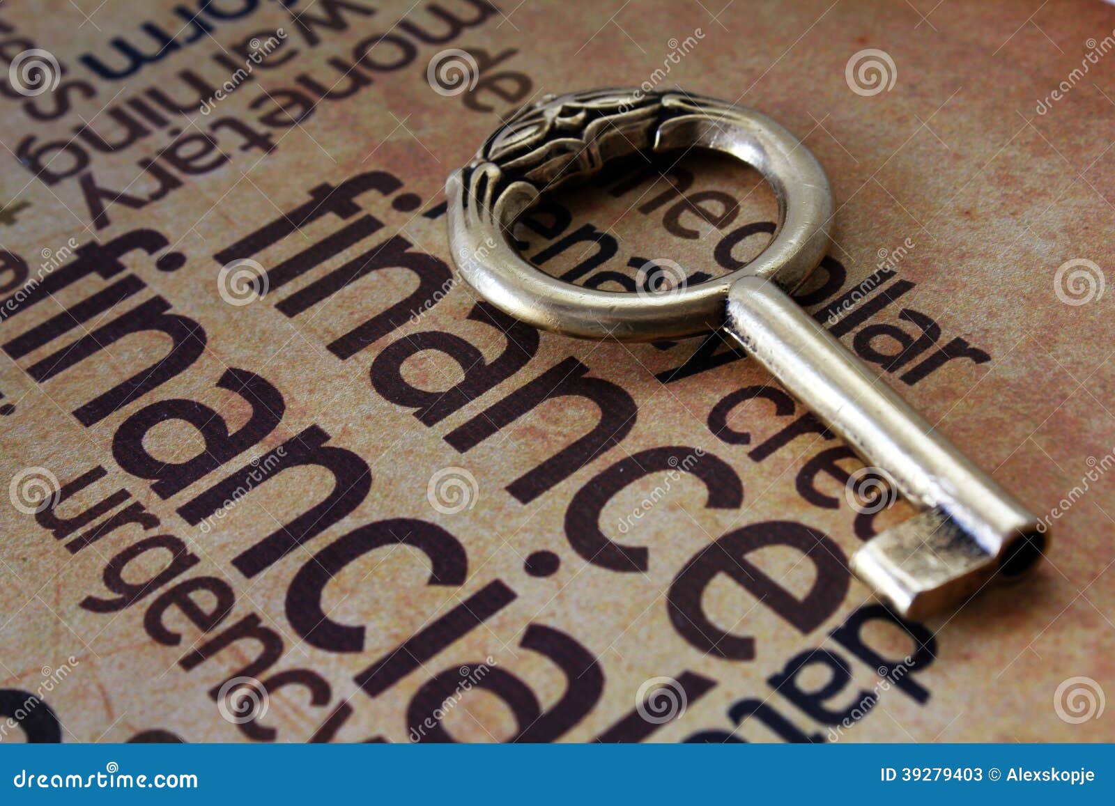 Golden Key and Finance Concept Stock Image - Image of success ...