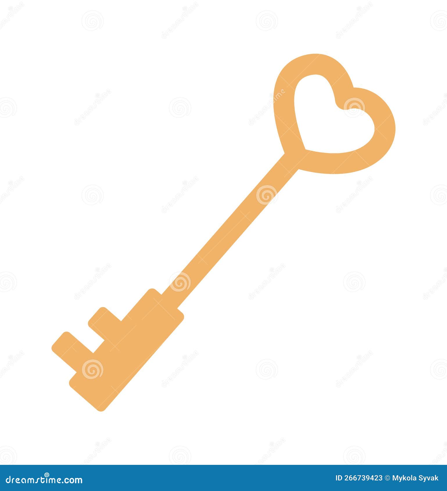 Golden Key Flat Icon Magical Arts Stock Vector - Illustration of sign ...