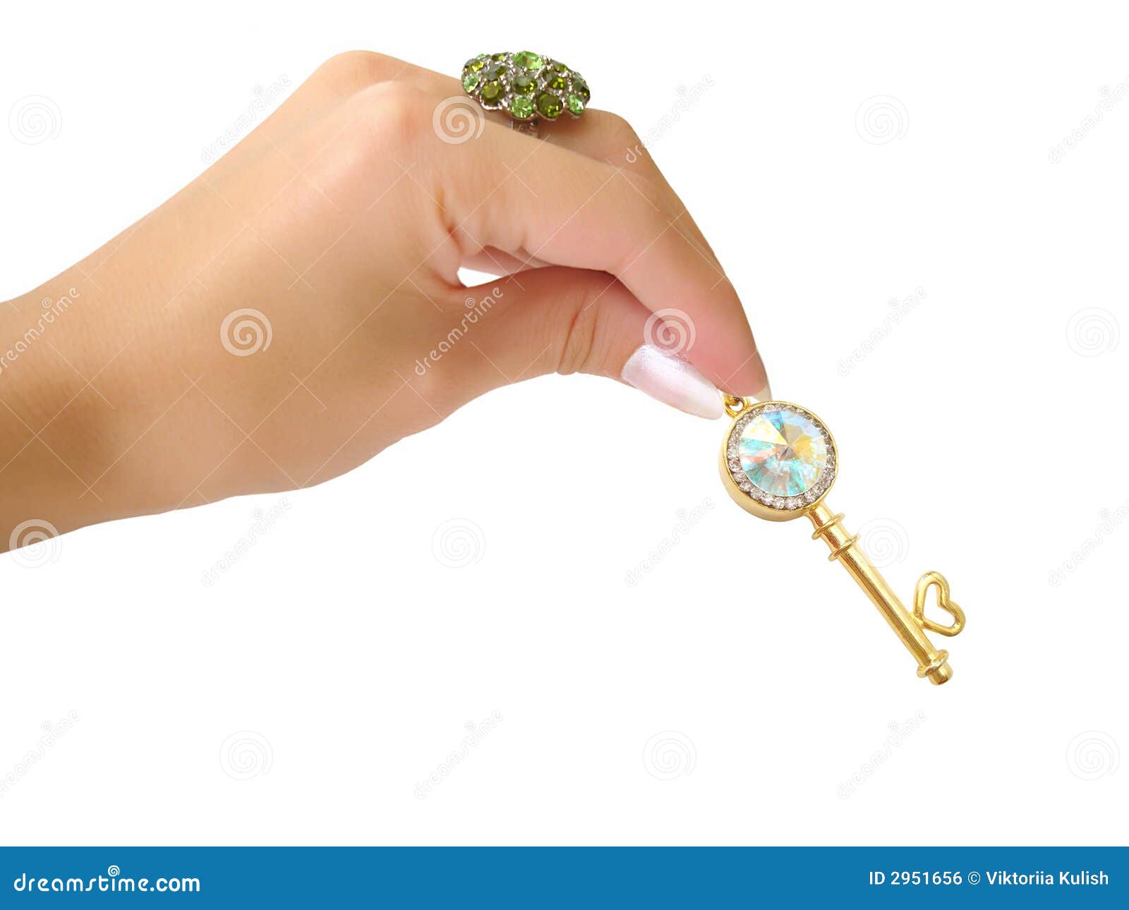 Golden key on hand stock photo. Image of door, house, backdoor - 2951656