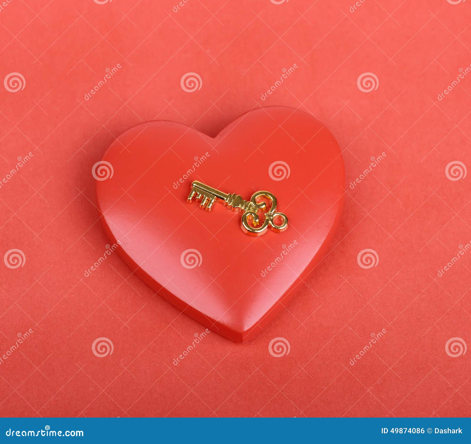 Golden Key with the heart stock photo. Image of marriage - 49874086