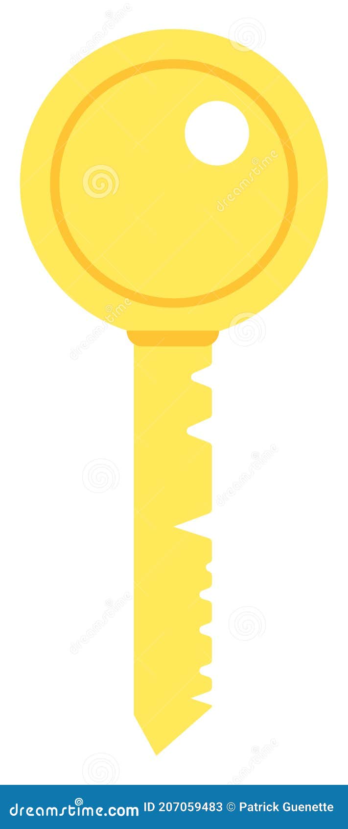 Golden Key, Illustration, Vector Stock Vector - Illustration of ...