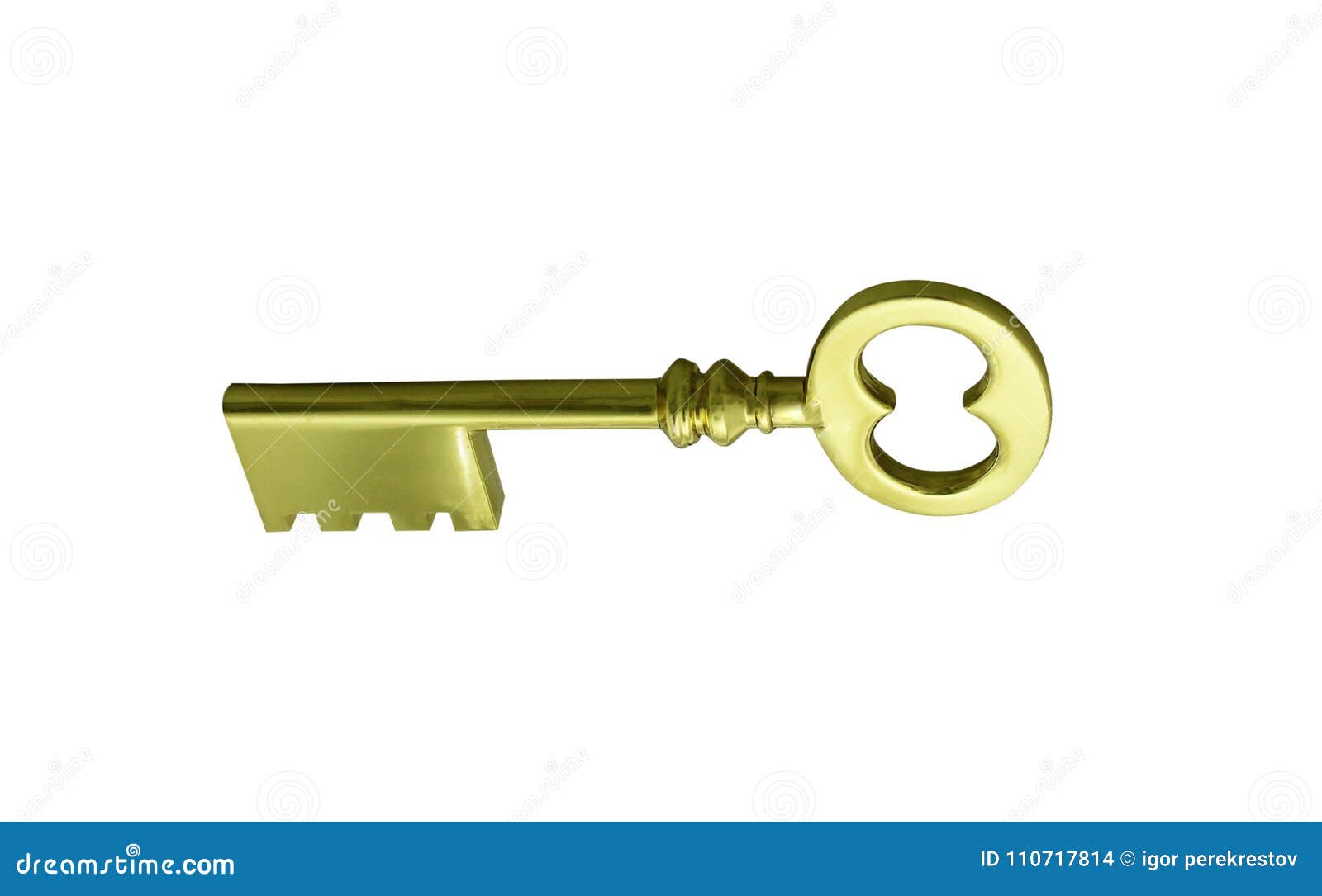 Golden Key Isolated. Golden Key Isolated on White Stock Photo - Image ...