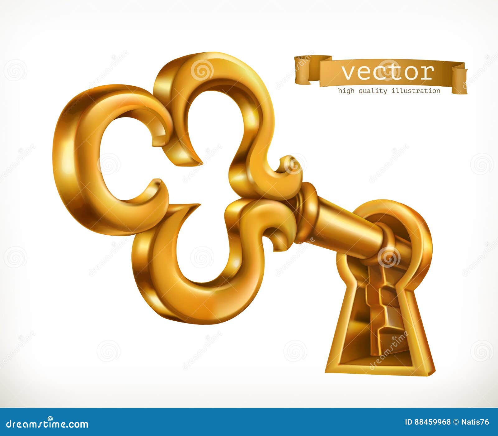 Keyhole Vector Icons. Door Key Hole With Light Glow Silhouette And ...