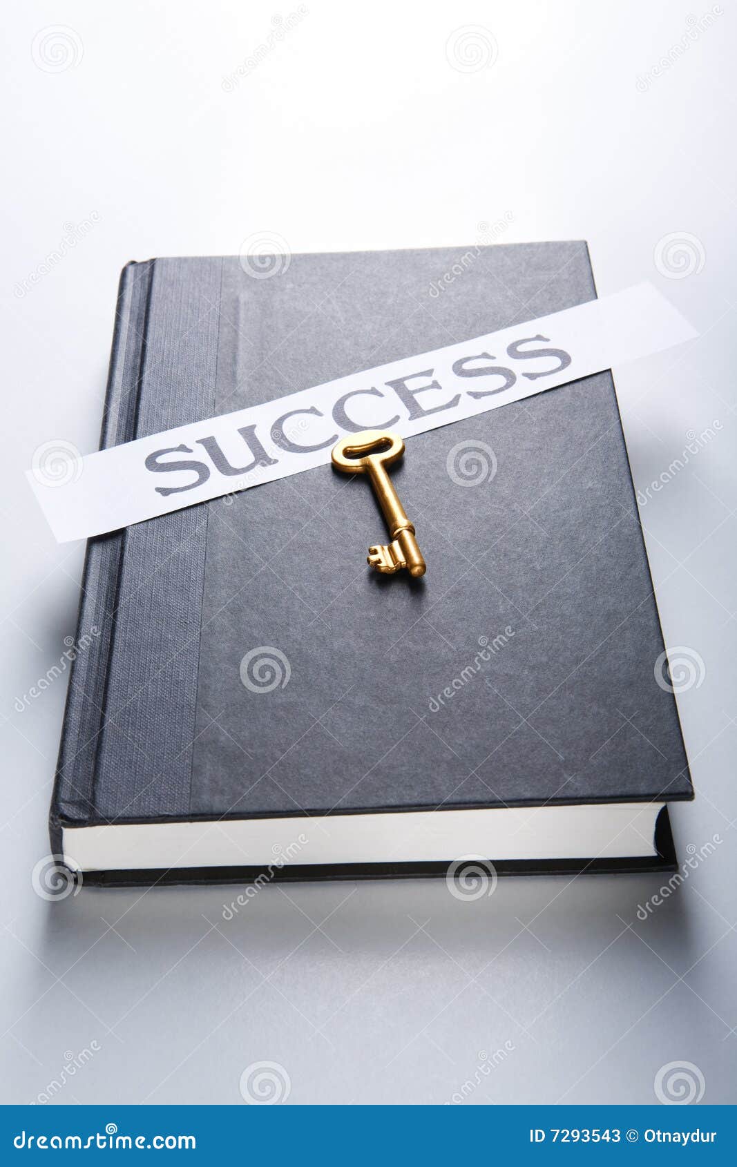 Golden key of success book stock image. Image of space - 7293543
