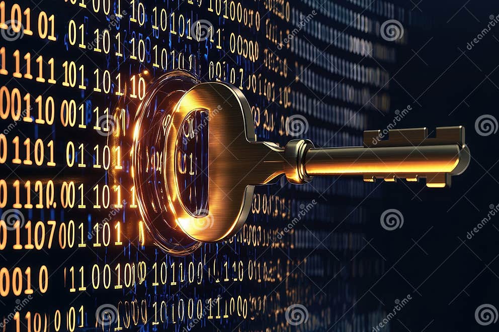 Golden Key Unlocking Digital Data with Binary Code Representation ... Golden Key Unlocking Digital Data with Binary Code Representation ...