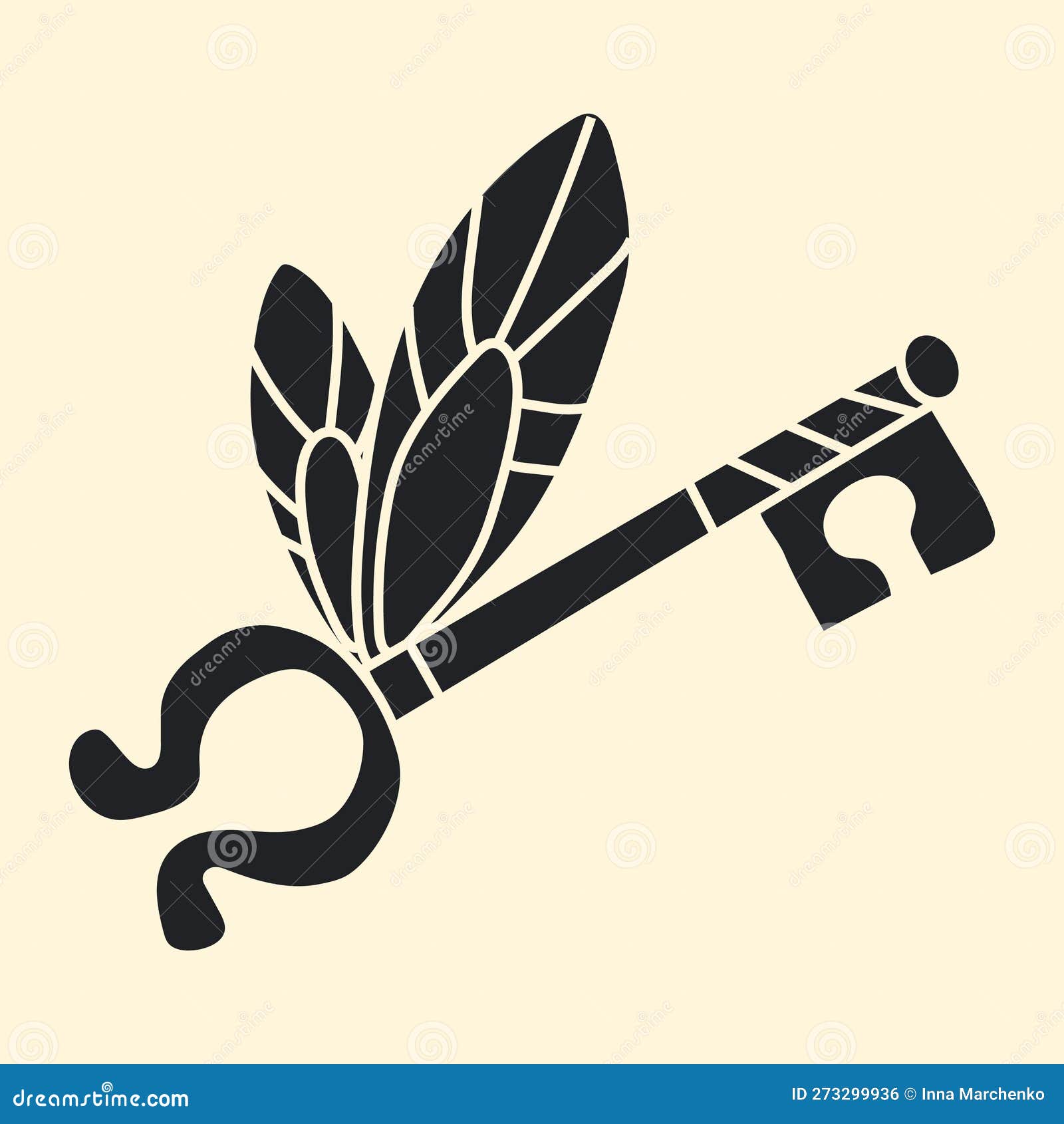 Golden Key with Wings. Vector Stock Vector - Illustration of circle ...