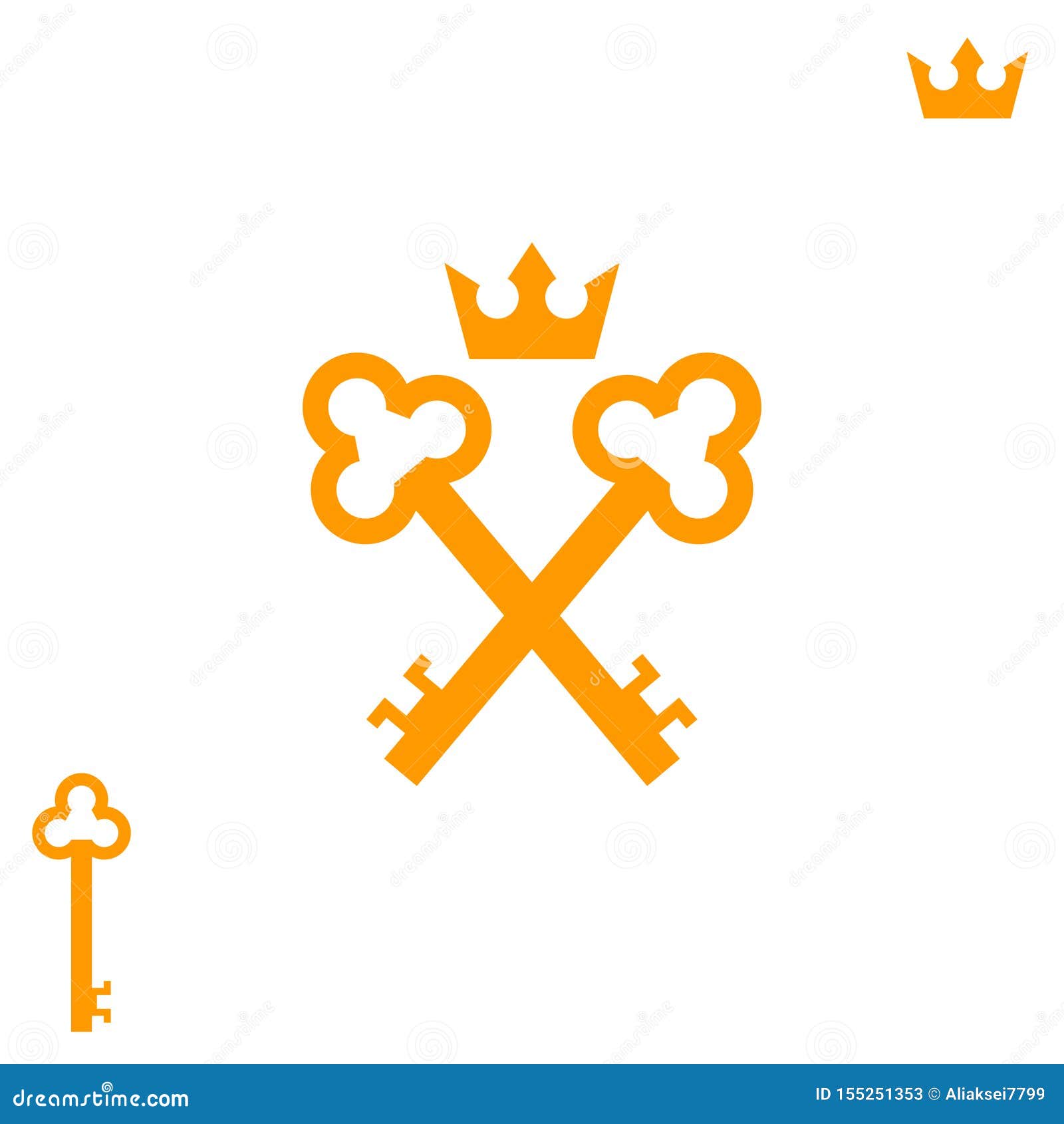 Set Golden Keys With Gem Stones And Ribbon Keychain, Ancient Castle ...