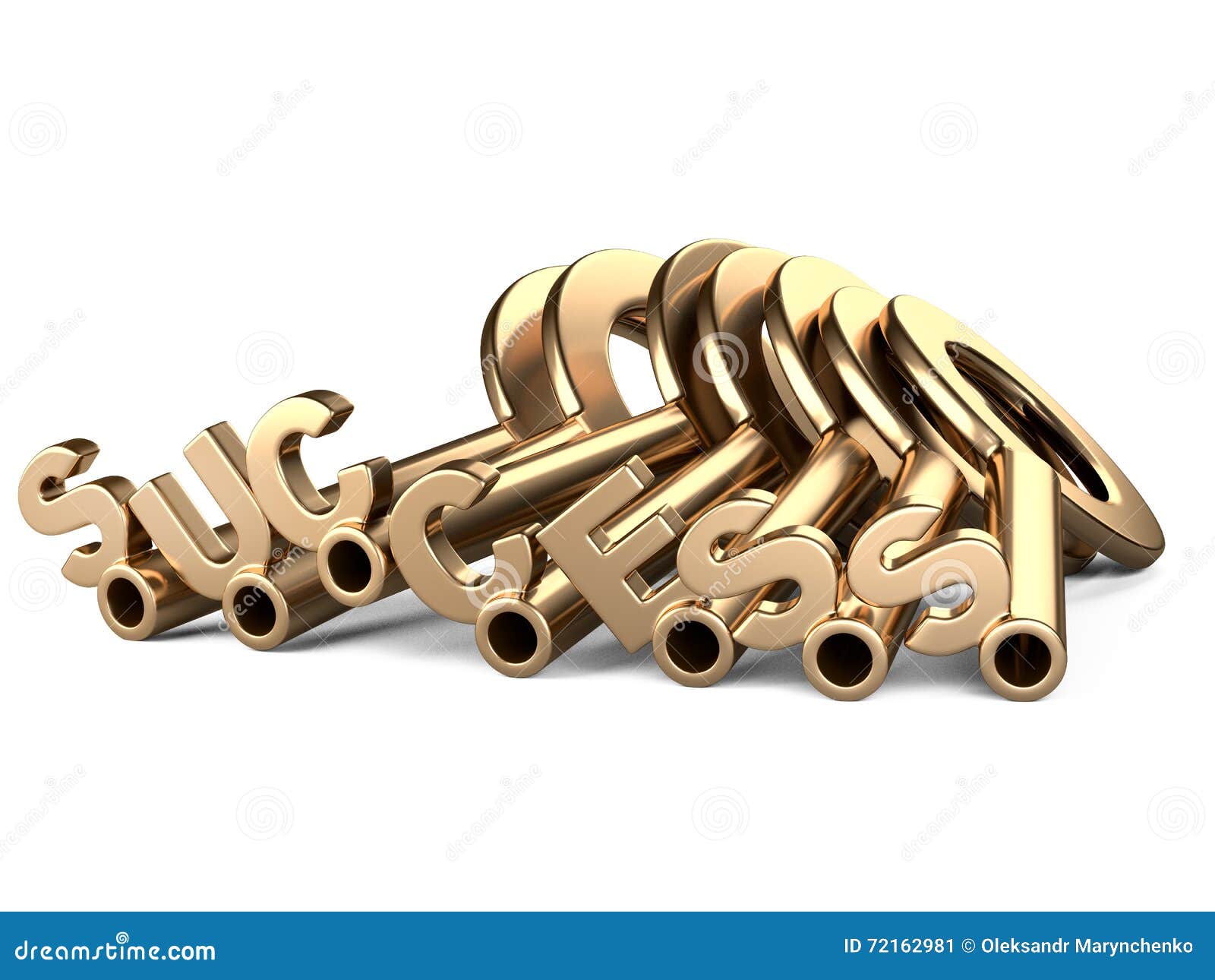 Golden keys to success stock illustration. Illustration of opportunity ...