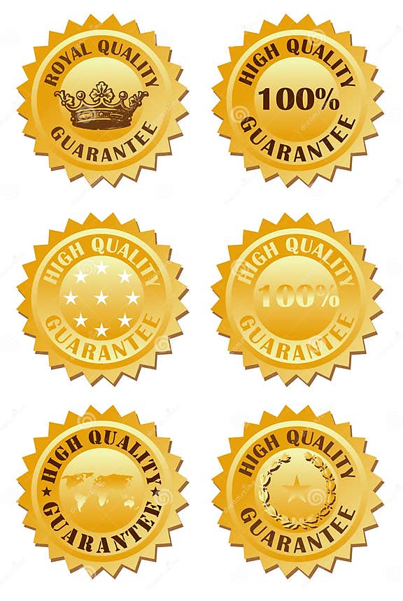 Golden label stock vector. Illustration of commitment - 9443813