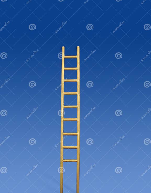 Golden ladder stock image. Image of religion, career, promotion - 3456455