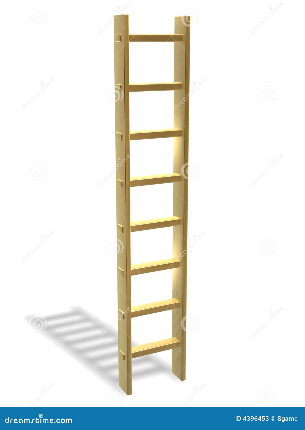 Golden Ladder On Pie Graph Steps Stock Image | CartoonDealer.com #19651111