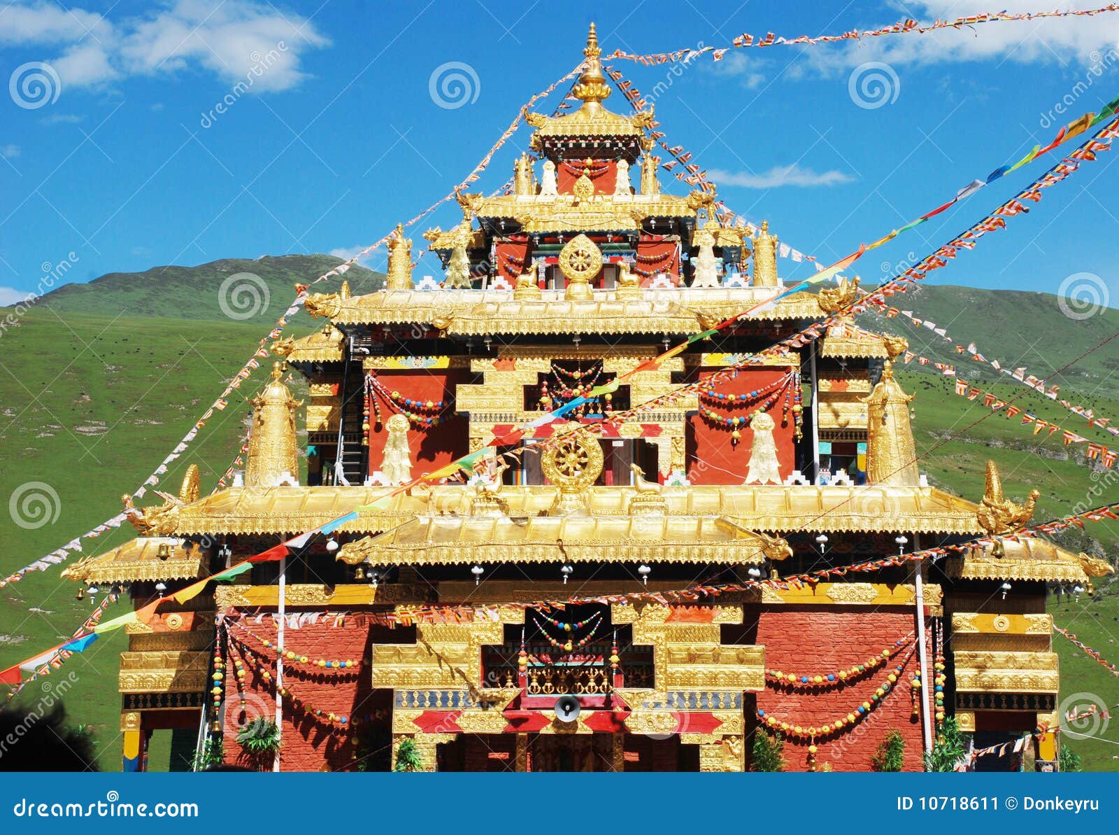 Lama Temple In Tibet Royalty-Free Stock Image | CartoonDealer.com #76461568