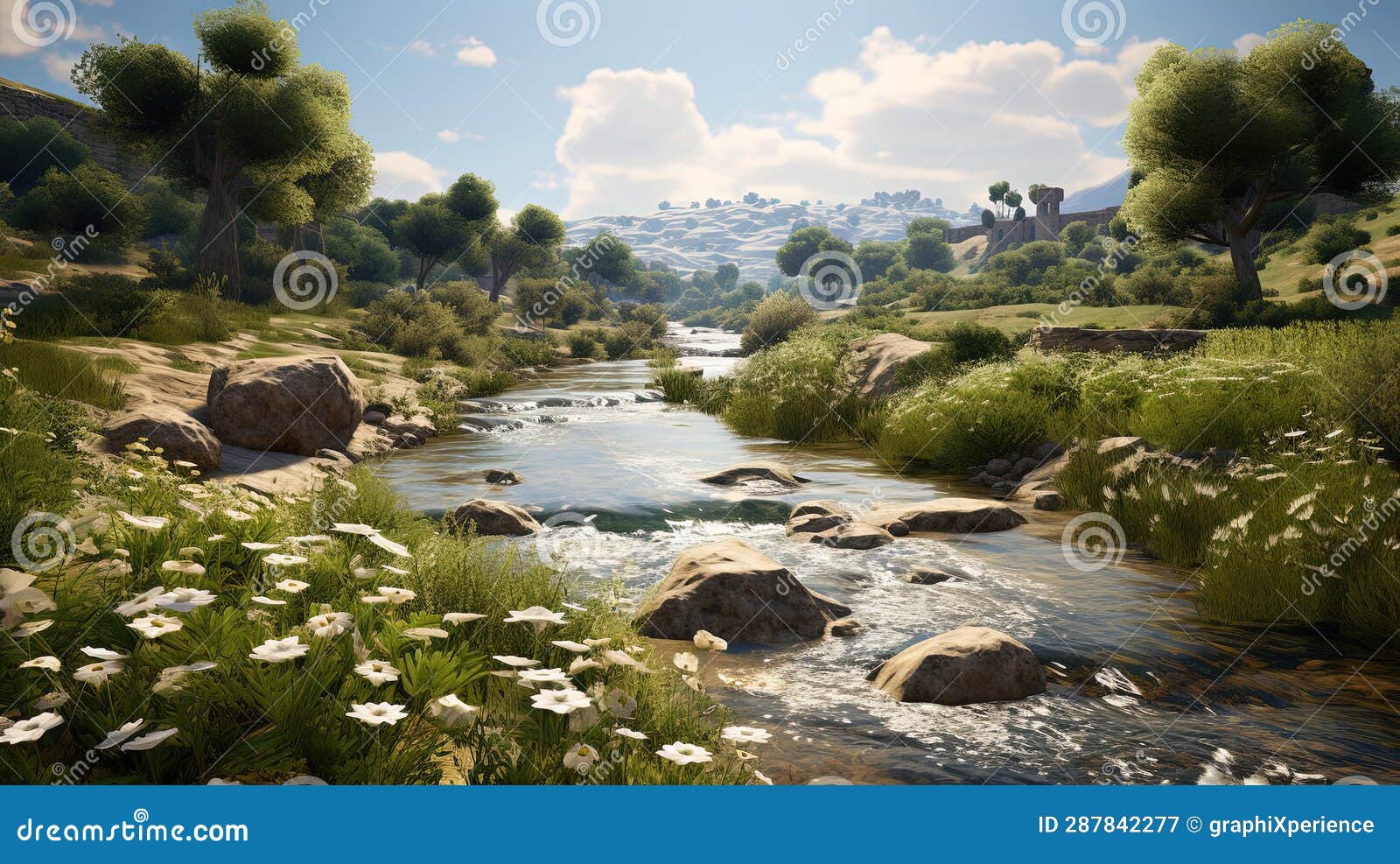 Golden Landscape of Cyprus stock illustration. Illustration of golden ...