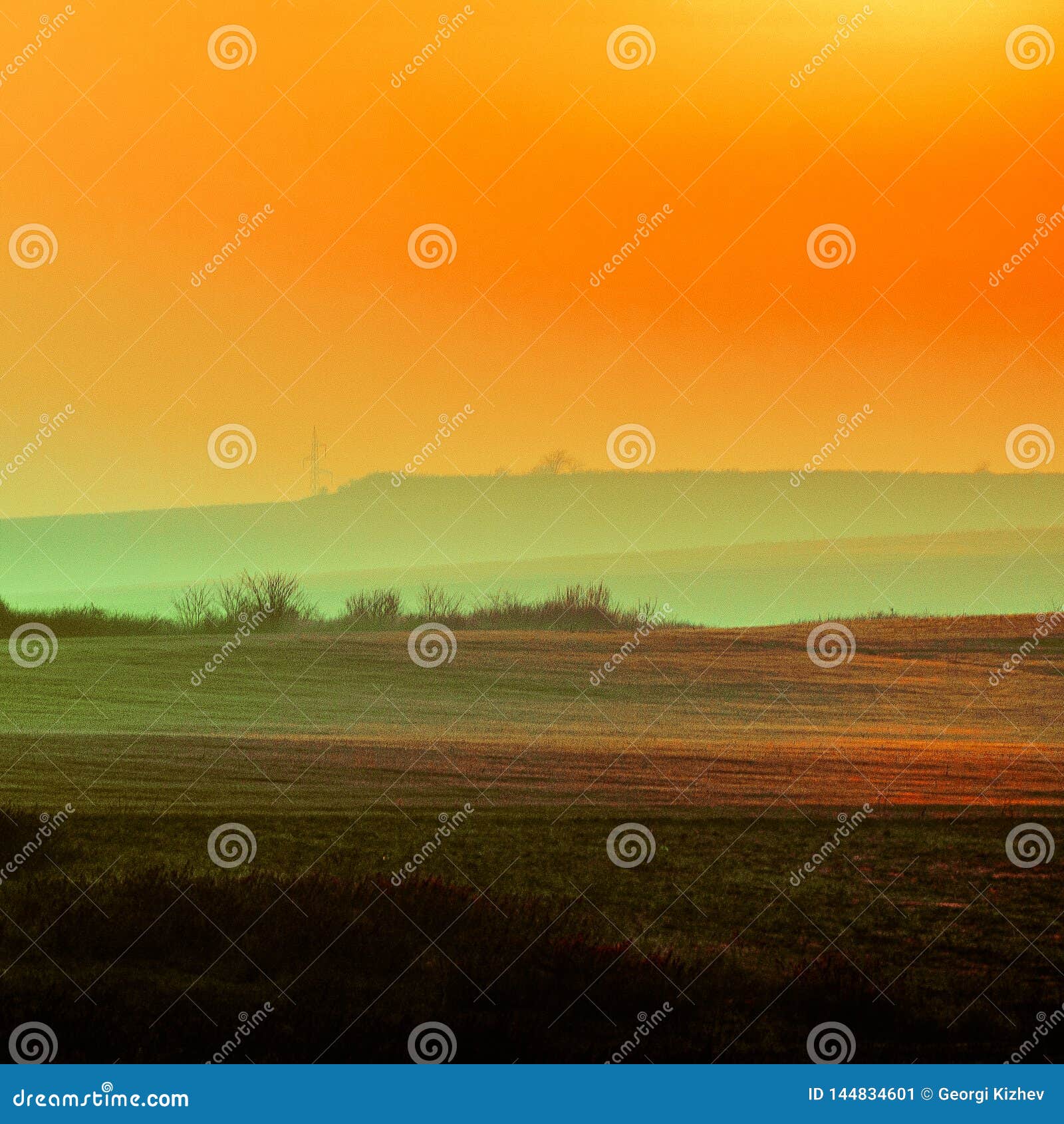 Golden Landscape stock image. Image of land, harvest - 144834601