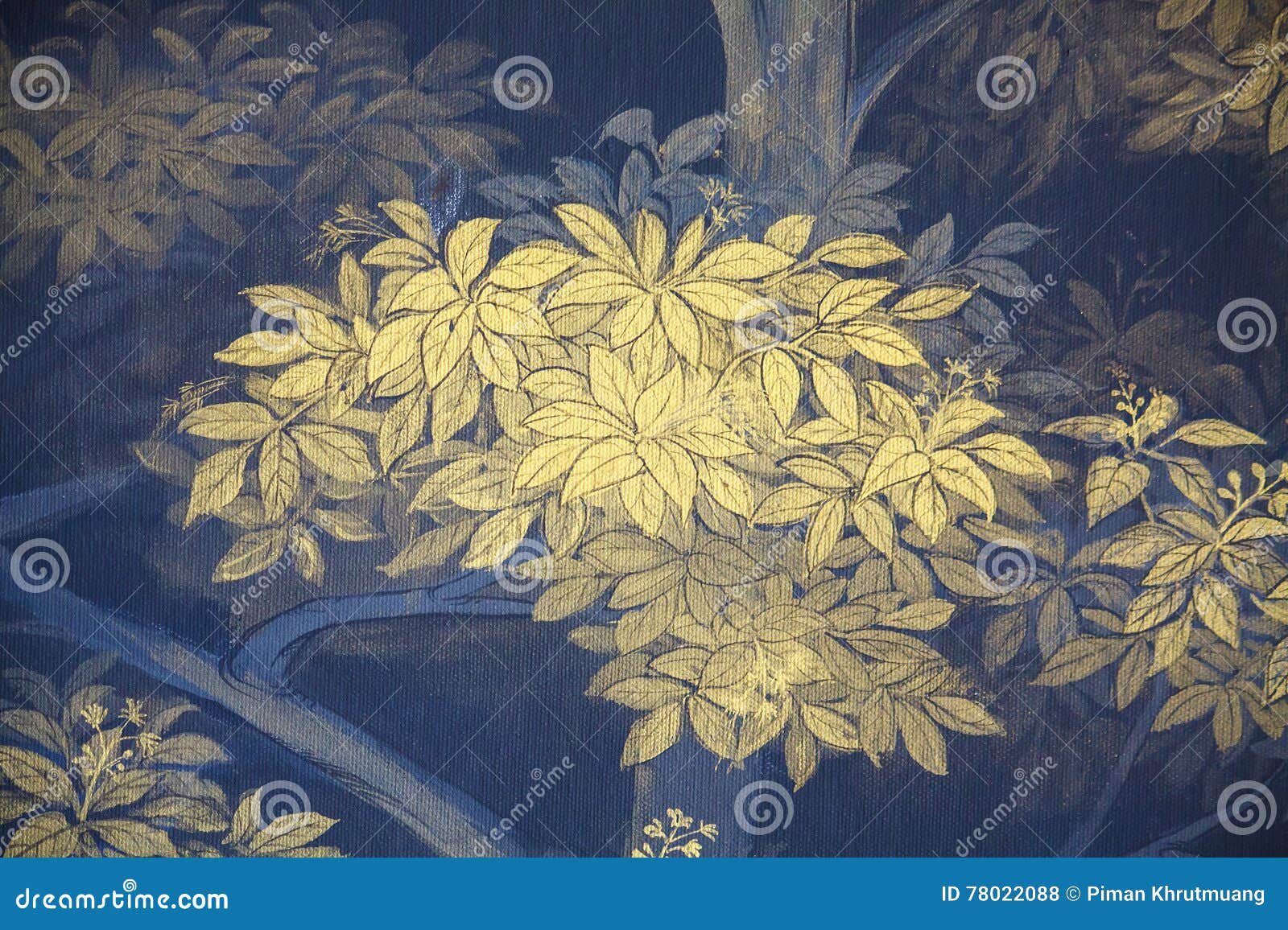 Golden leaves tree stock photo. Image of tree, plant - 78022088