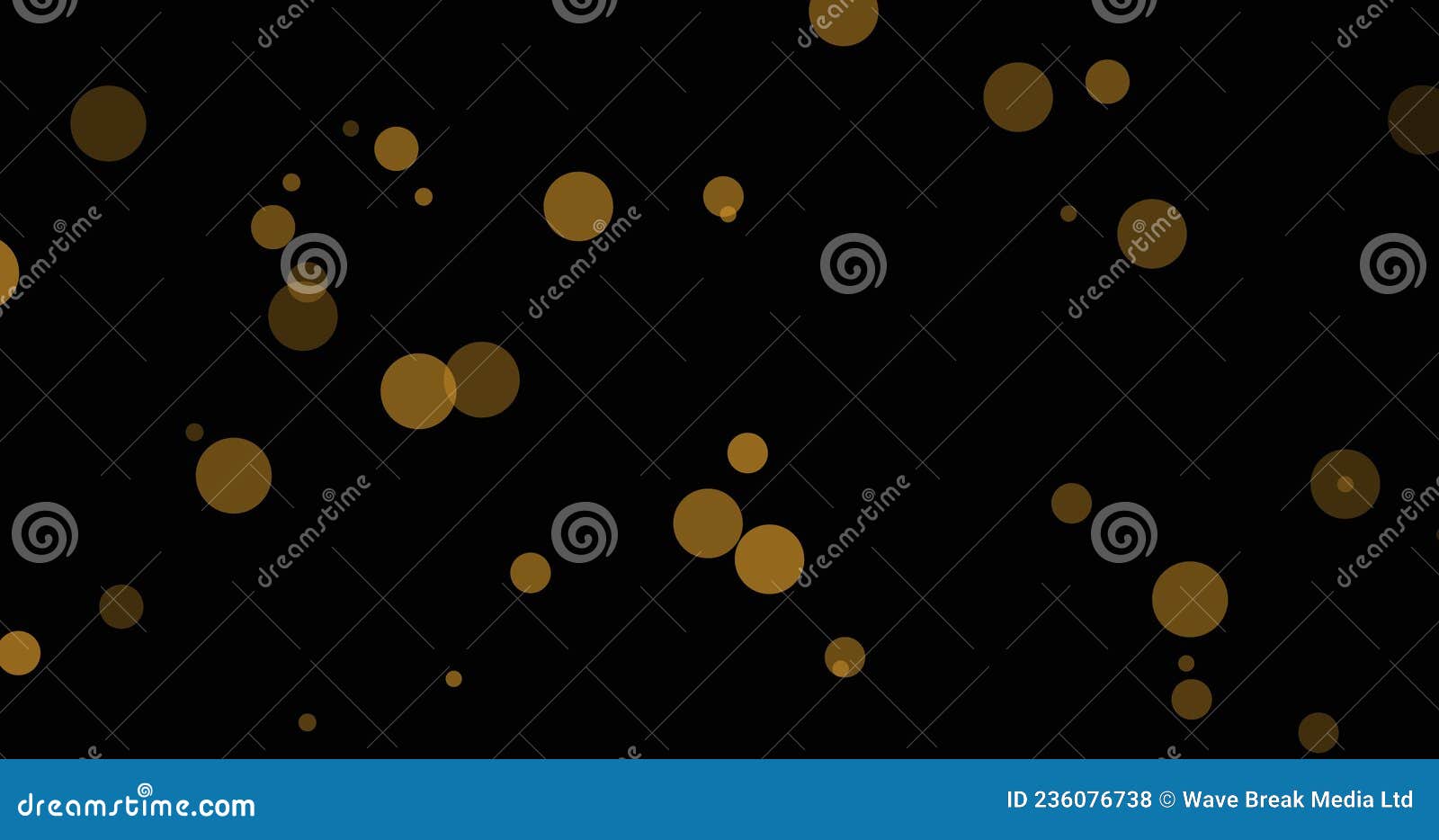 Golden Lens Flare Pattern On Abstract Black Background Stock Photo ...