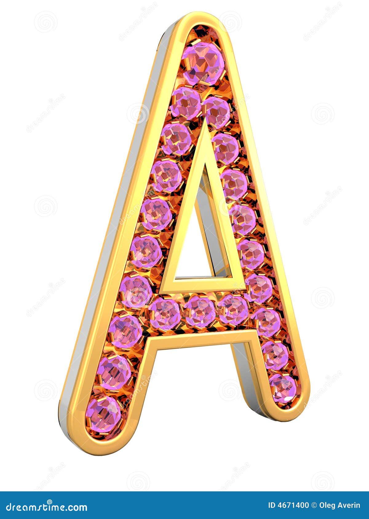 Golden letter stock illustration. Illustration of pink - 4671400
