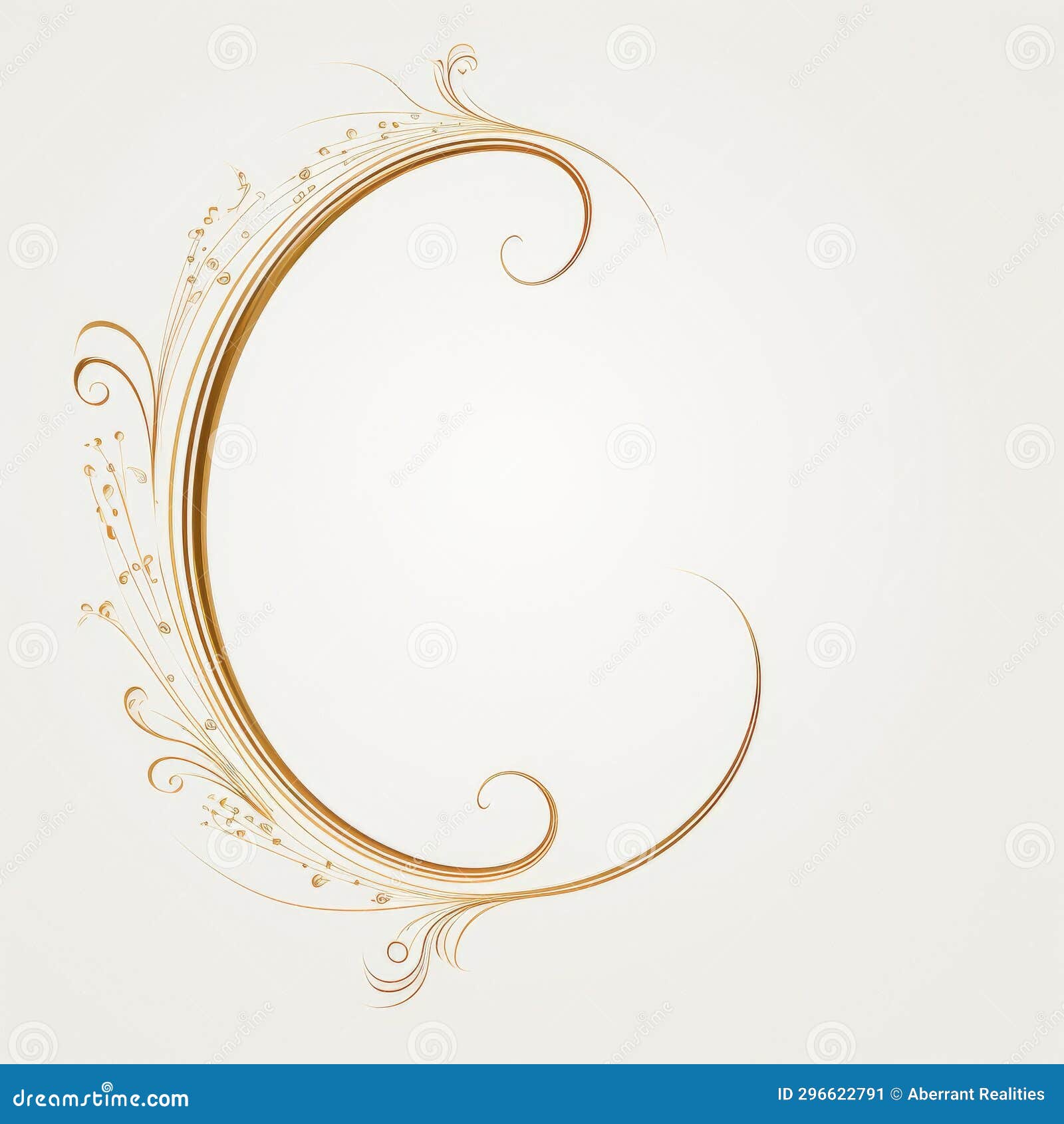 A Golden Letter C on a White Background Stock Illustration ...