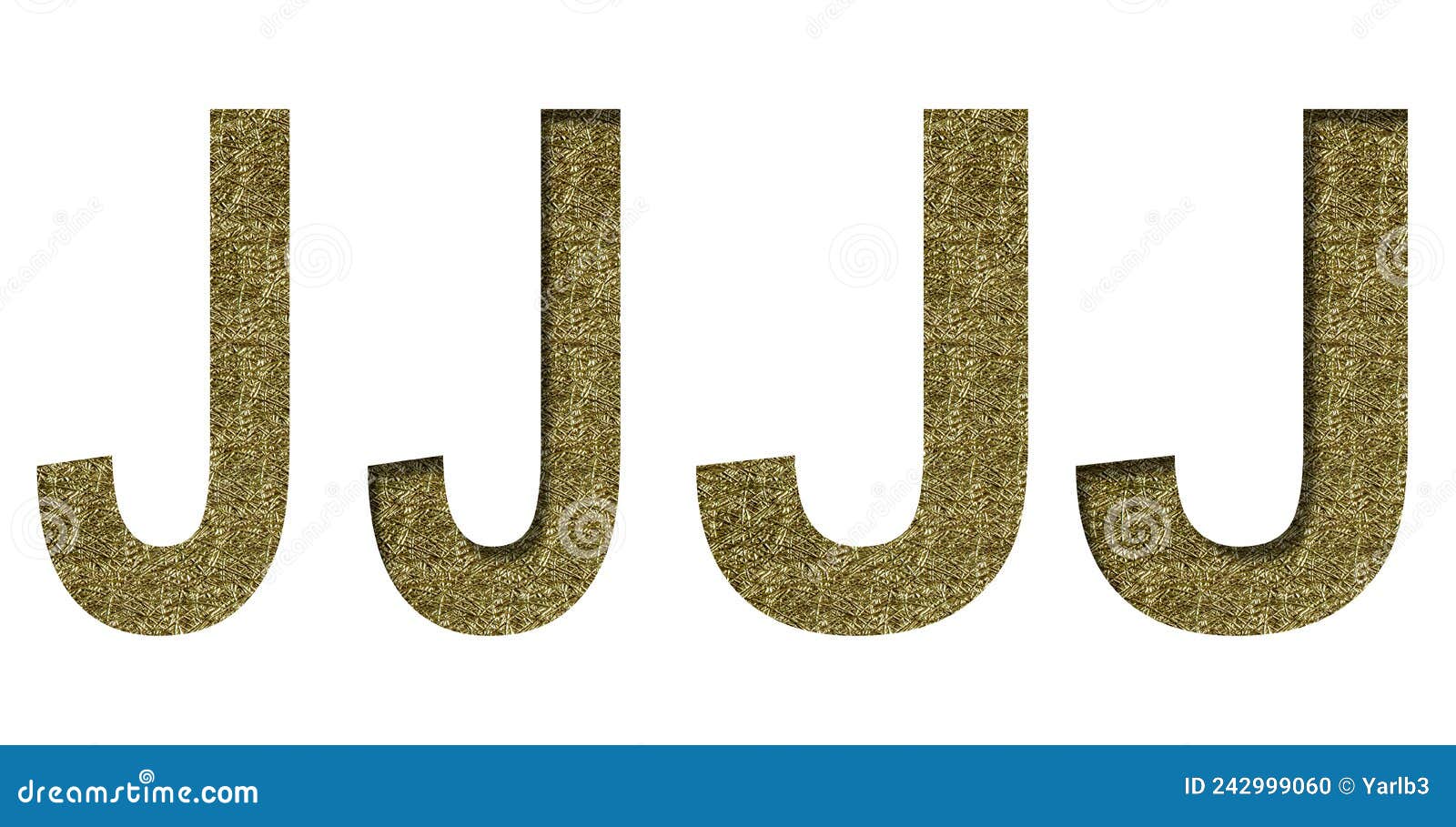 Golden Letter J Cut Out of White Paper on the Backdrop of a Pattern of ...