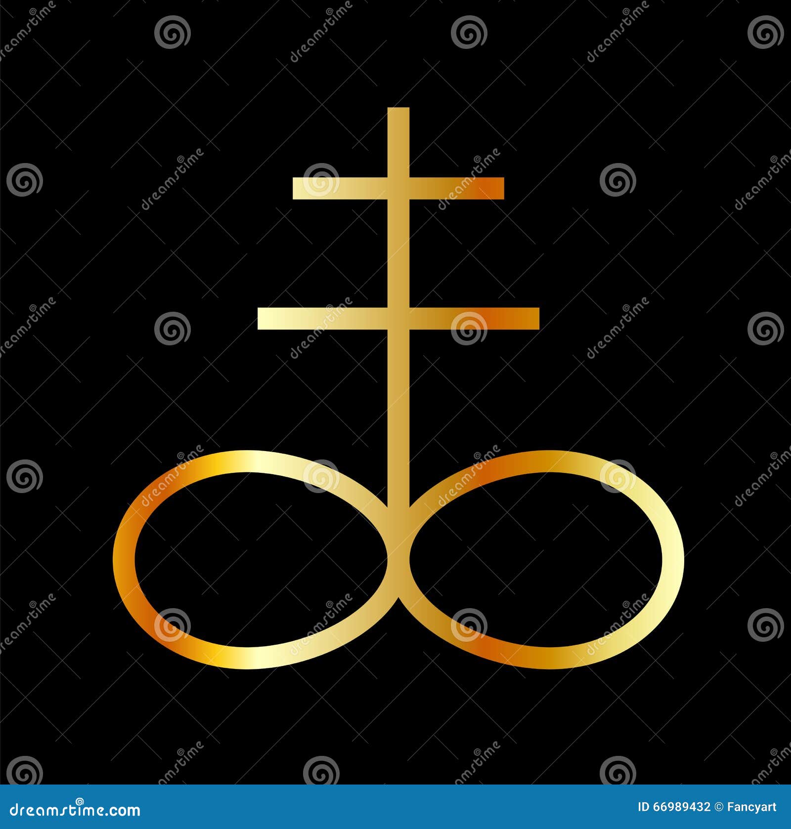 Cross Of Sulfur, Triple Goddess, Sigil Of Baphomet And Lucifer Vector ...