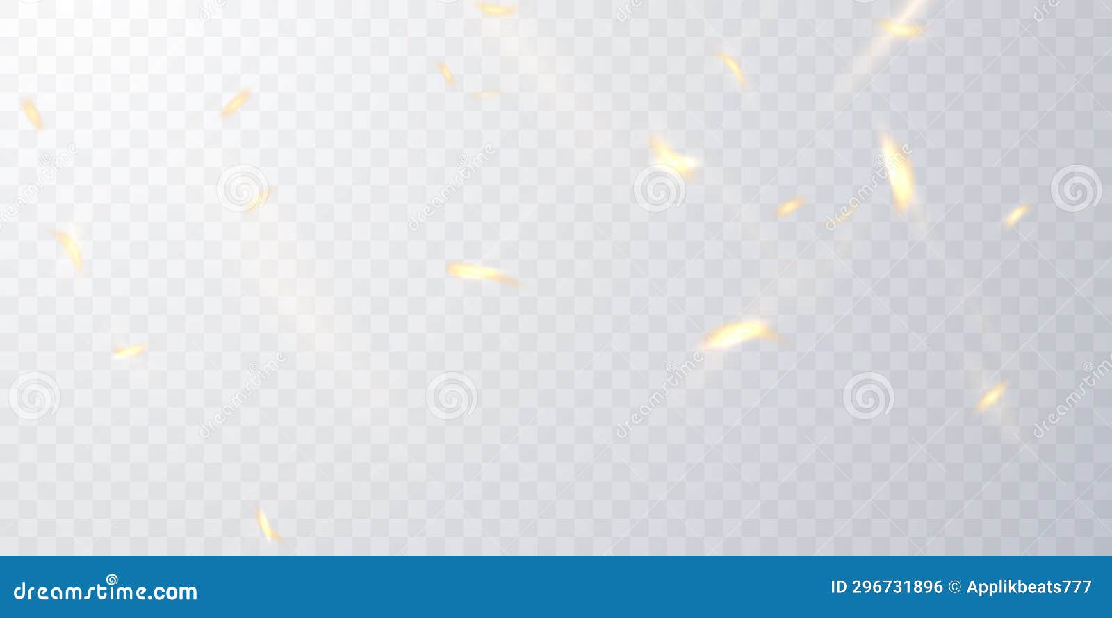 Golden Light Confetti Background Vector Illustration Carnival and Party ...