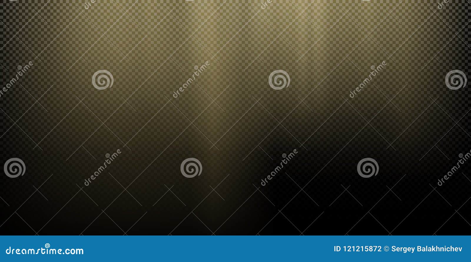 Golden Light Effect on a Transparent Background. Abstract Golden Glow ...