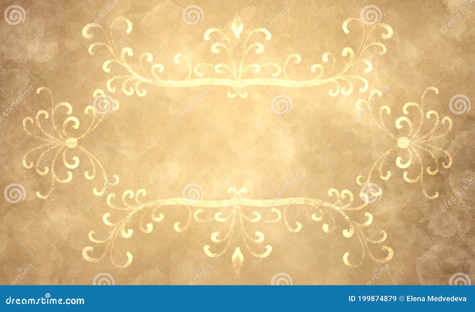 Rich, Banner Background Template., Blank Banner Layout Design. Cartoon ...