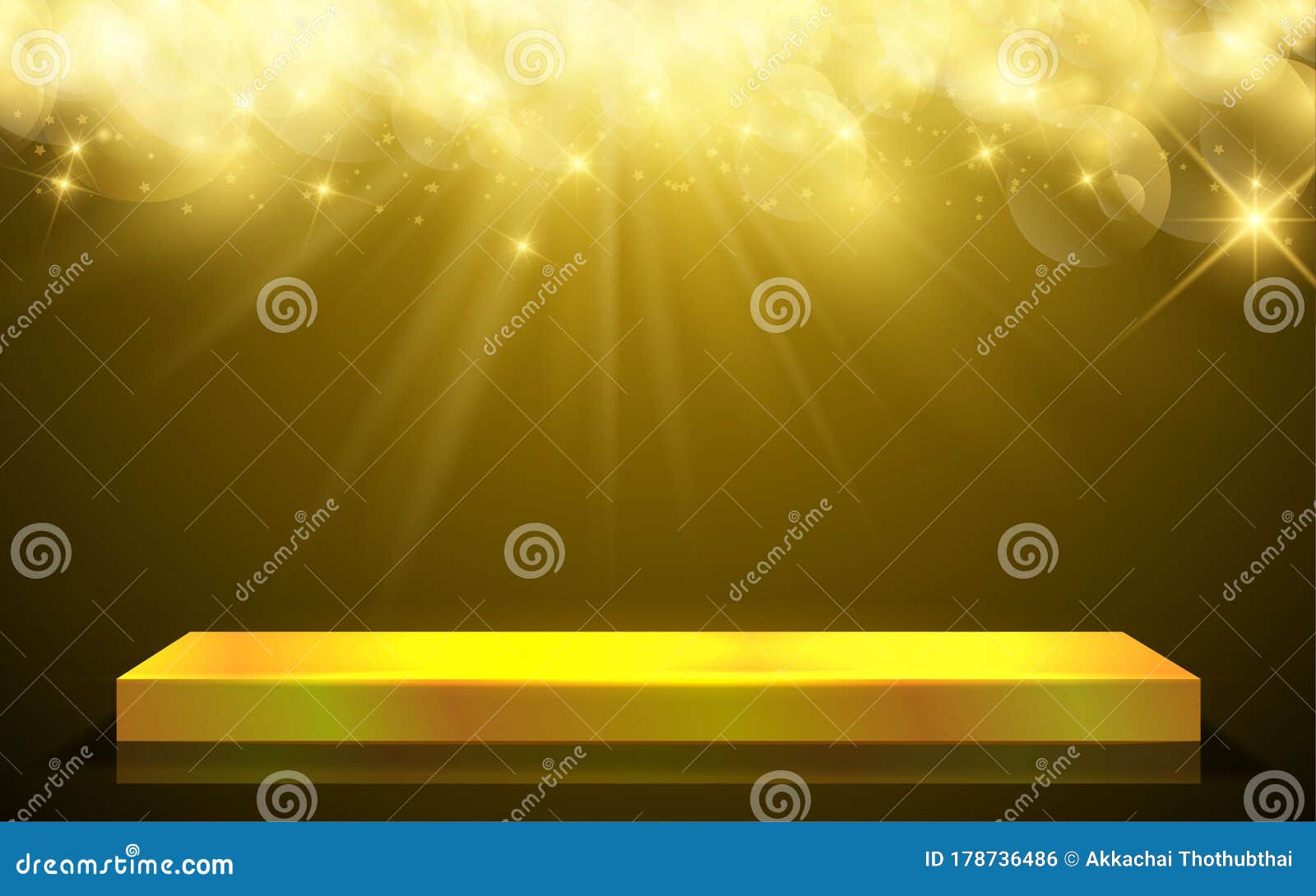 Golden light in the room stock vector. Illustration of background ...