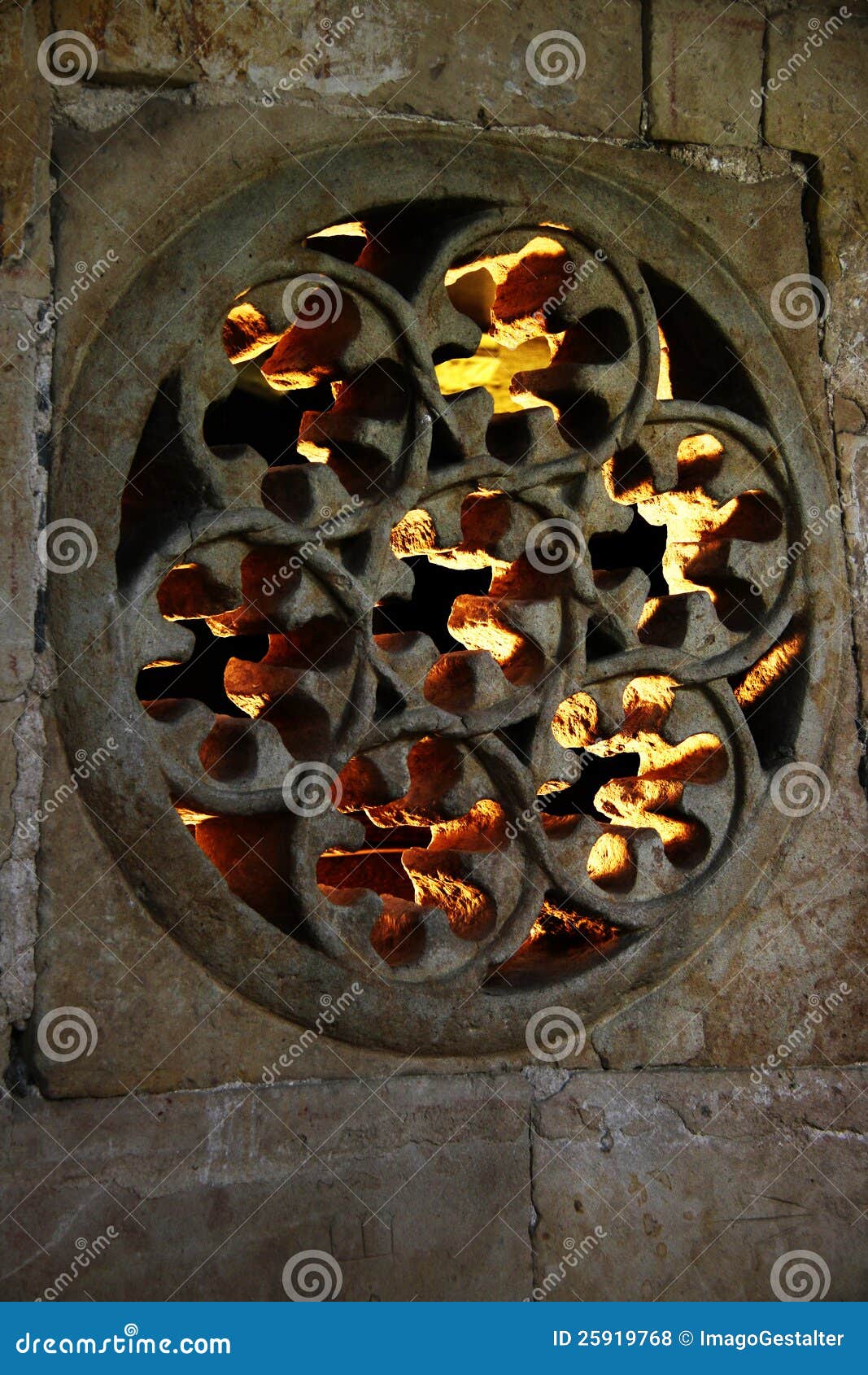 Golden Light through Stone Lace Stock Photo - Image of stone ...