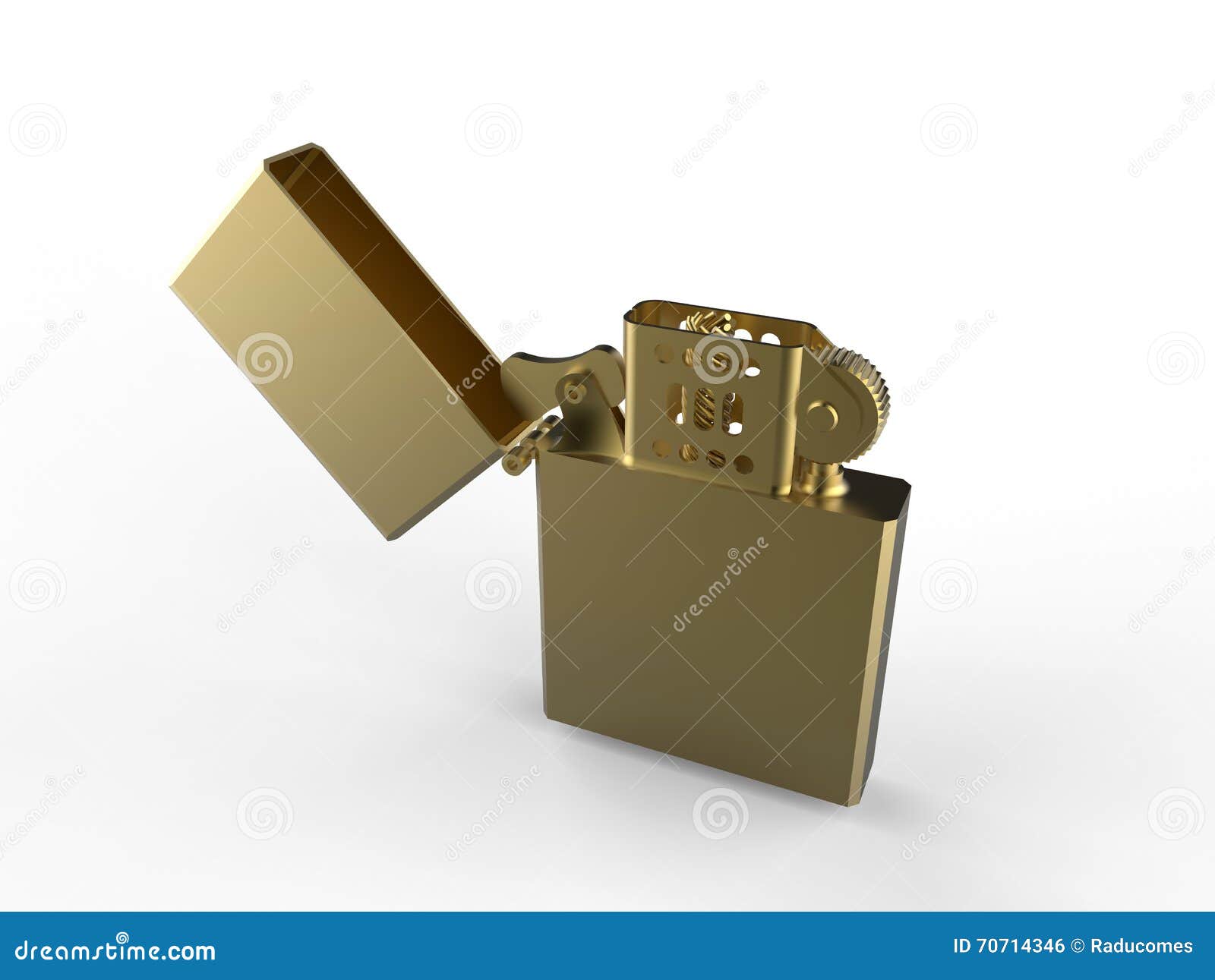 Golden lighter stock illustration. Illustration of flame - 70714346