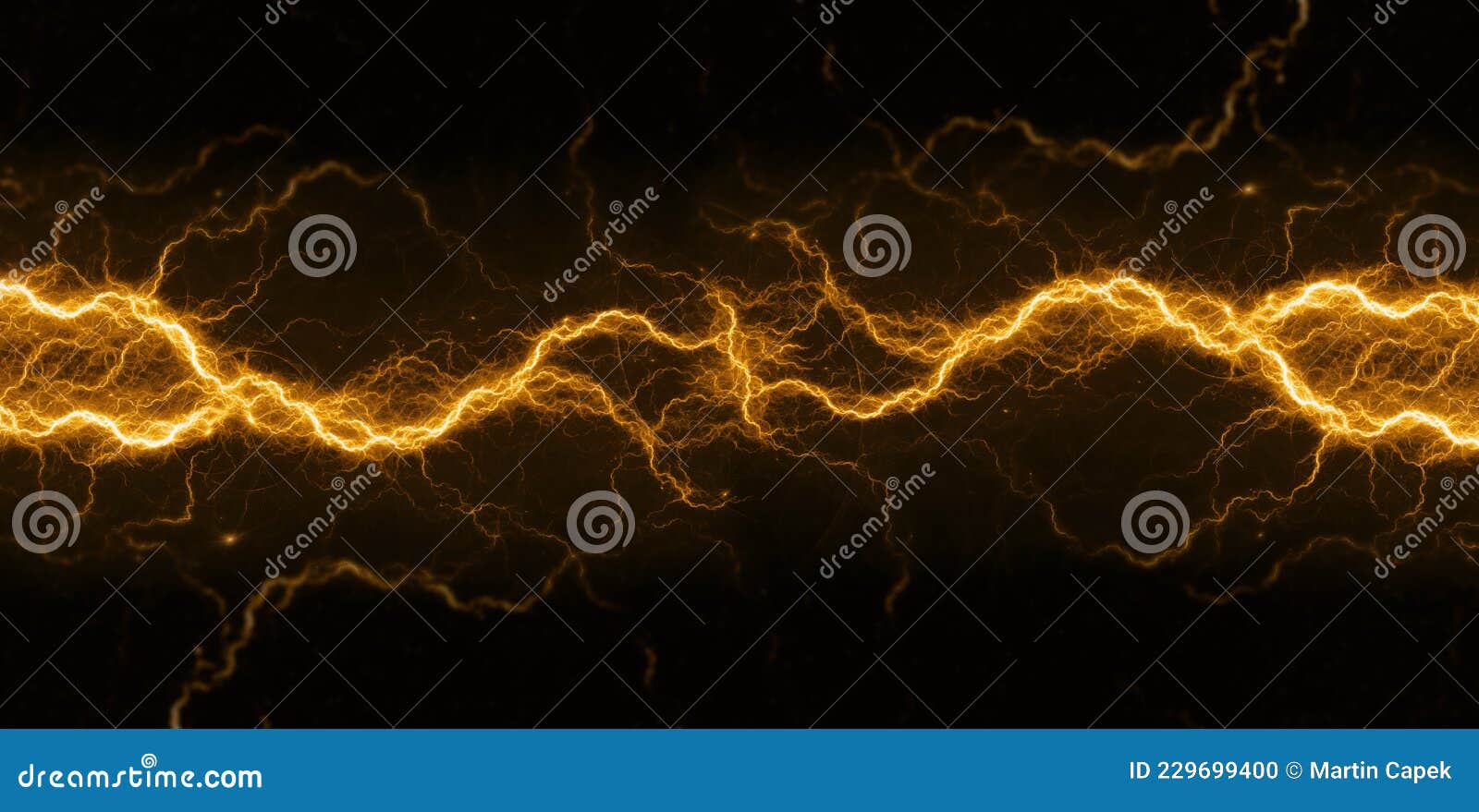 Golden Lightning With Diamonds On Transparent Background Stock Image ...